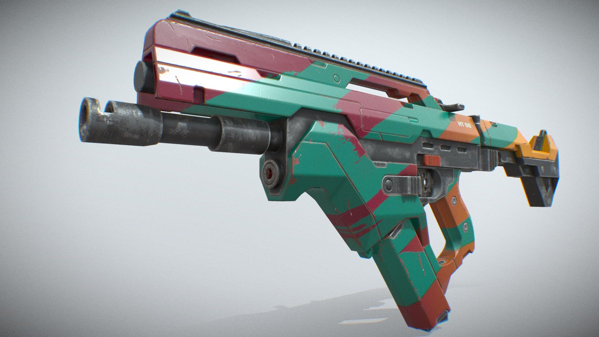 Sci-fi weapon (SMG) - Download Free 3D model by Vladimir_Sofyanov ...
