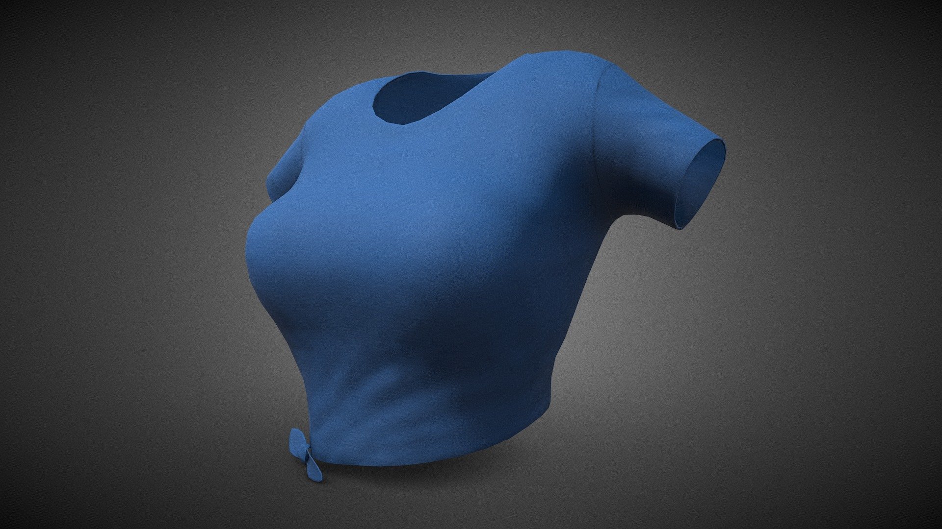 Female Blue T-Shirt Style 3 - Buy Royalty Free 3D model by CG StudioX ...