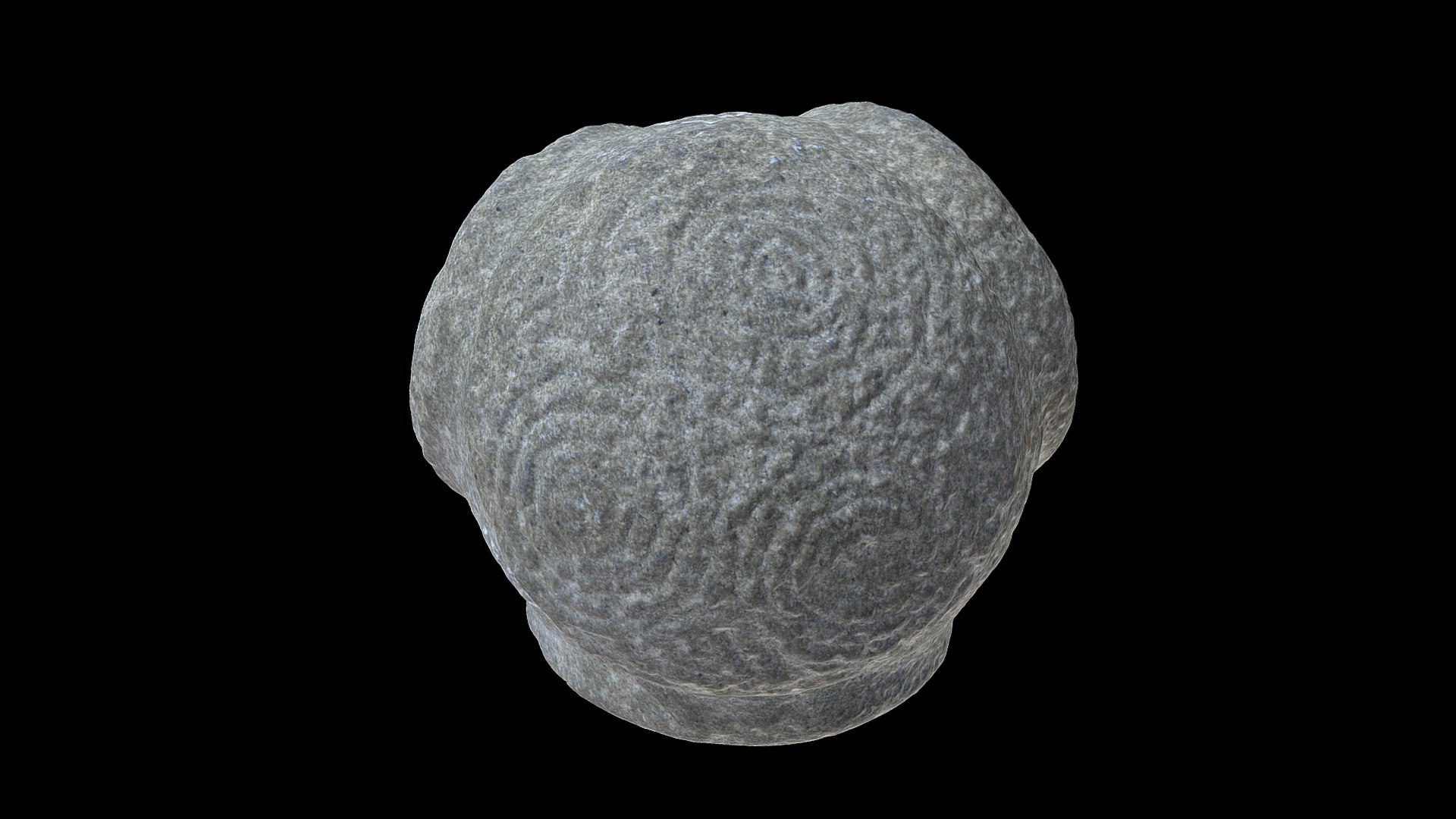 Carved stone ball, Lumphanan, Aberdeenshire - 3D model by National ...
