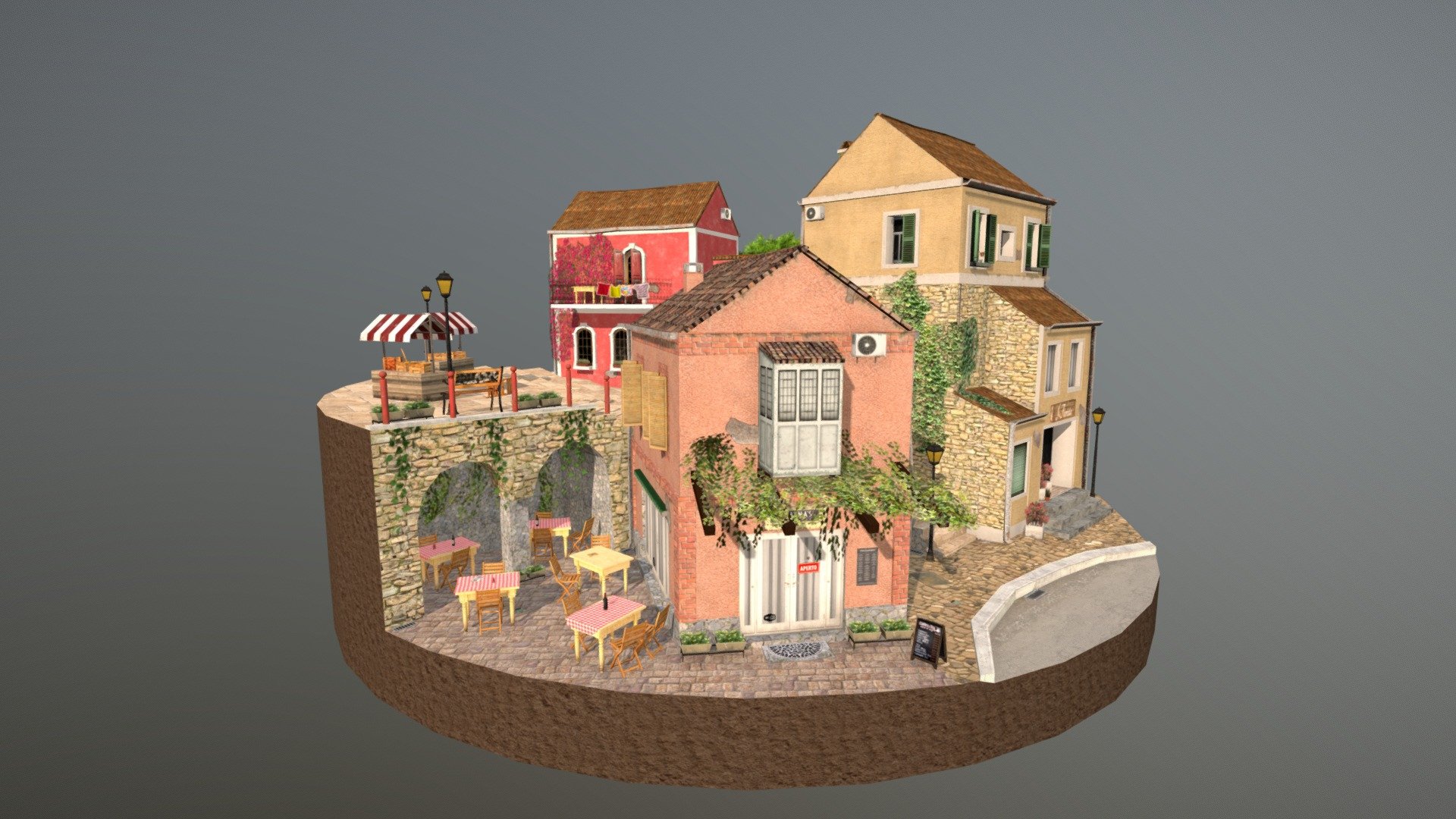 3D Low Poly - City Scene - 3D model by Karina Dunikowska ...