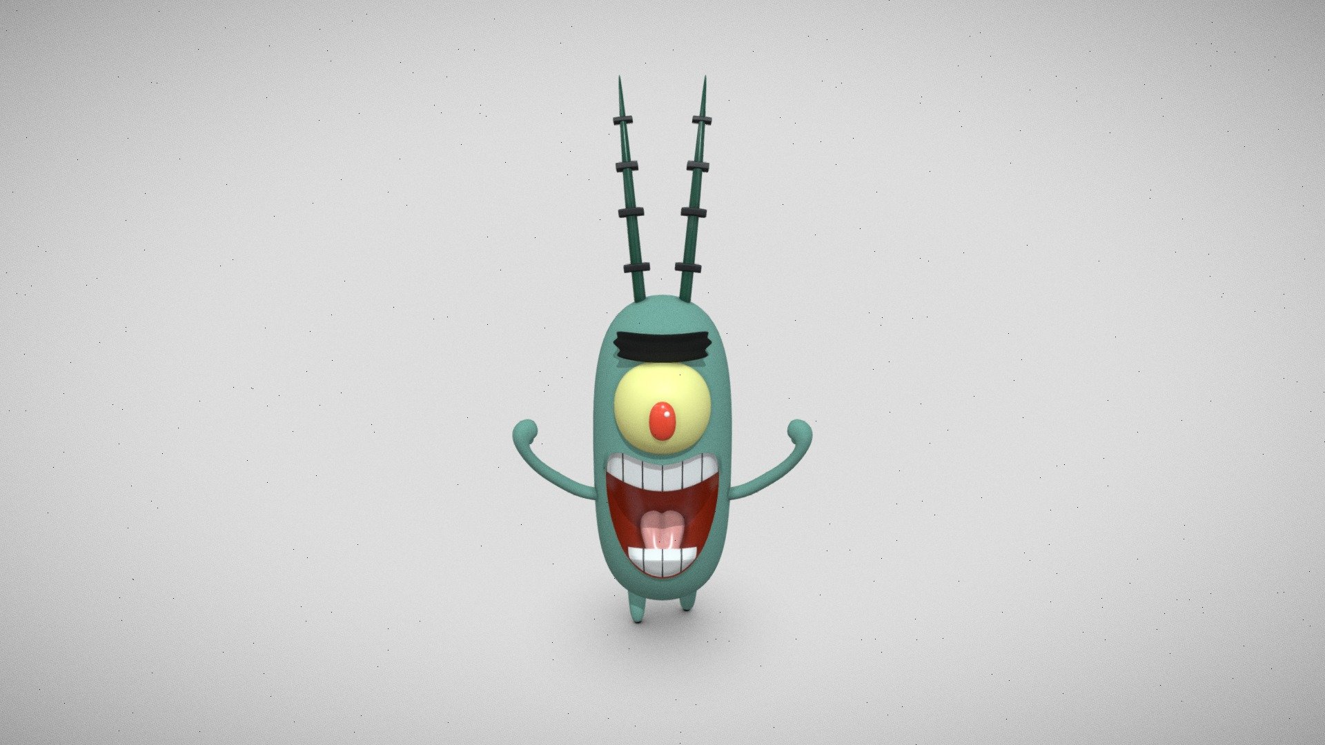 Plankton - Download Free 3D model by Saint Luciano (@vladvik000 ...