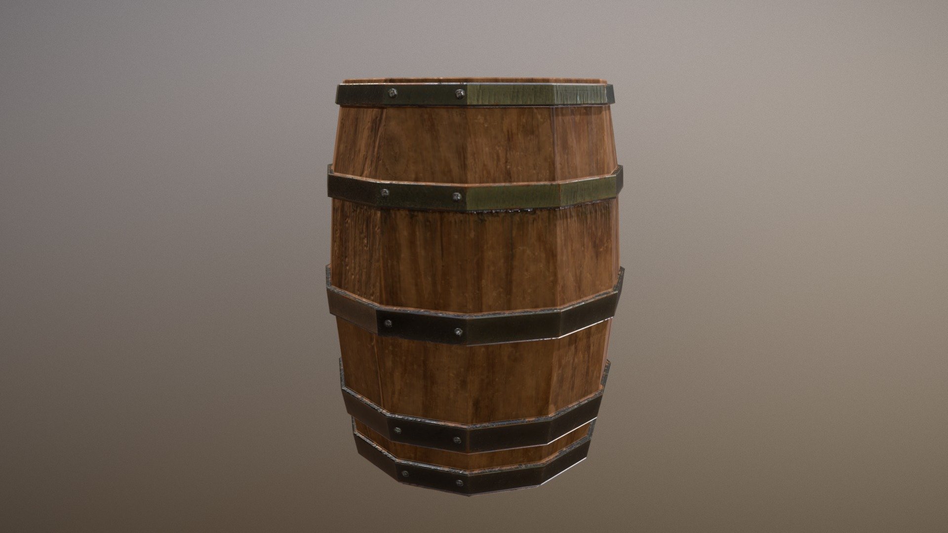 Low-Poly Barrel - 3D model by Ryan Bocking (@RyanBocking) [d1e857f ...