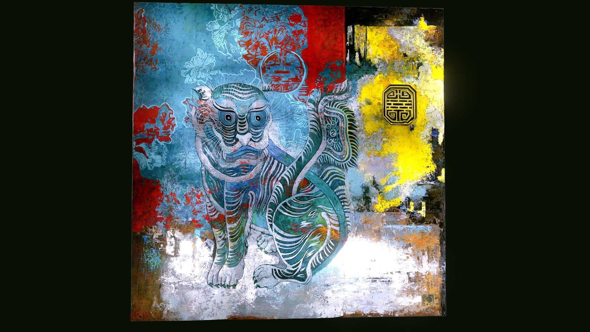 square tiger year - 3D model by skullfacejparts [d1e9903] - Sketchfab