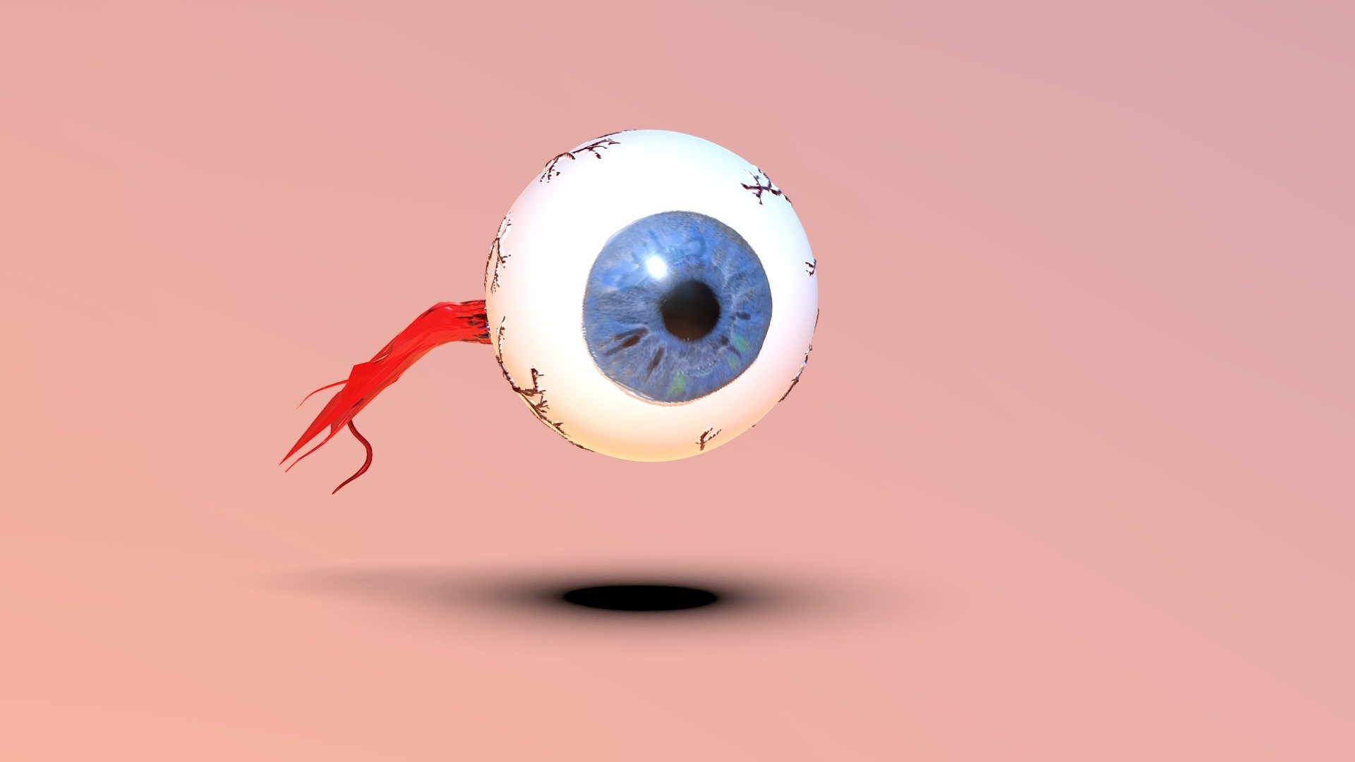 Eyeball With Drawing- - 3D model by SurWdB [d1ea969] - Sketchfab