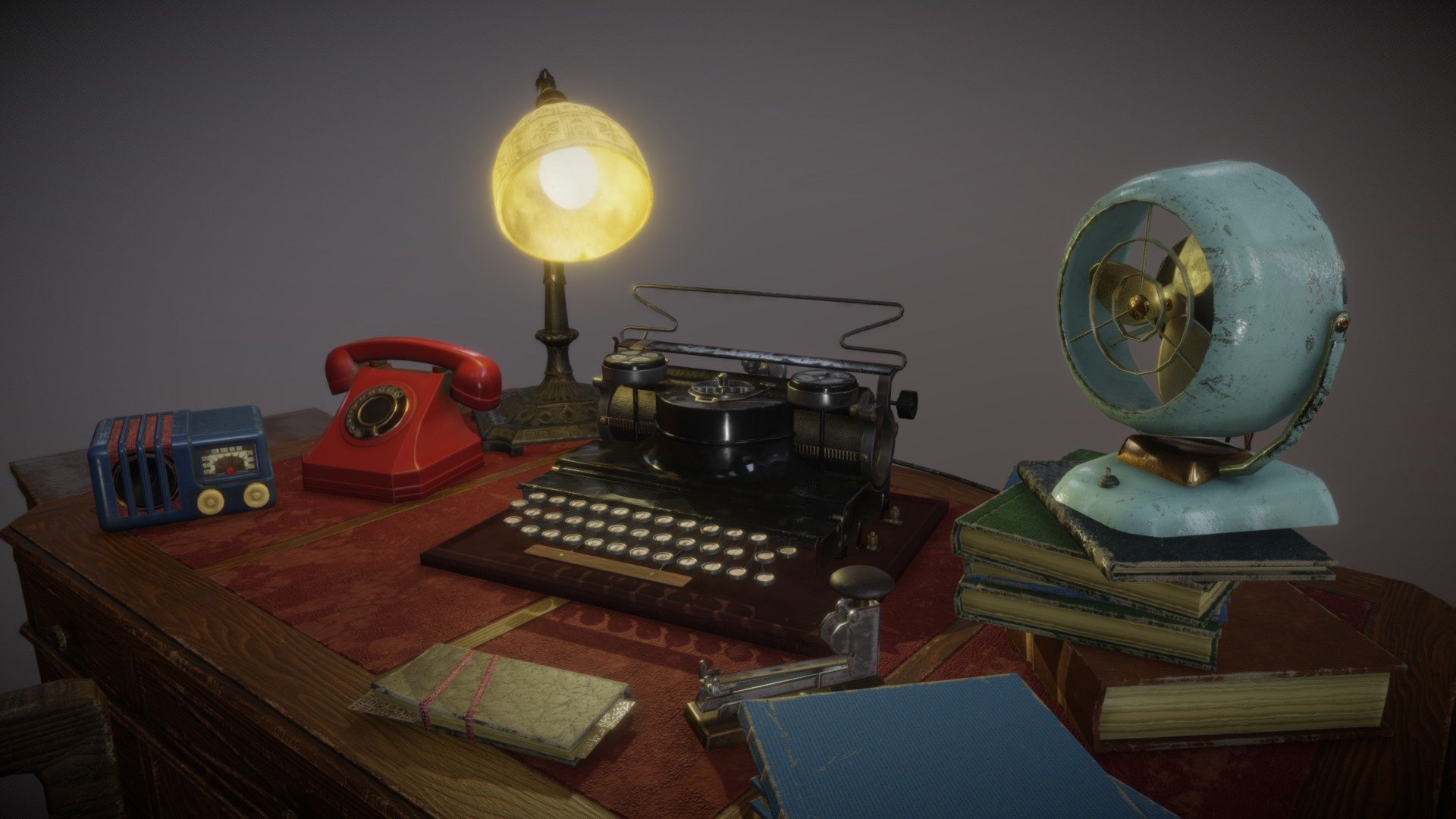 1930's Detective's Office - 3D model by Zak.Nelson [d1eb069] - Sketchfab