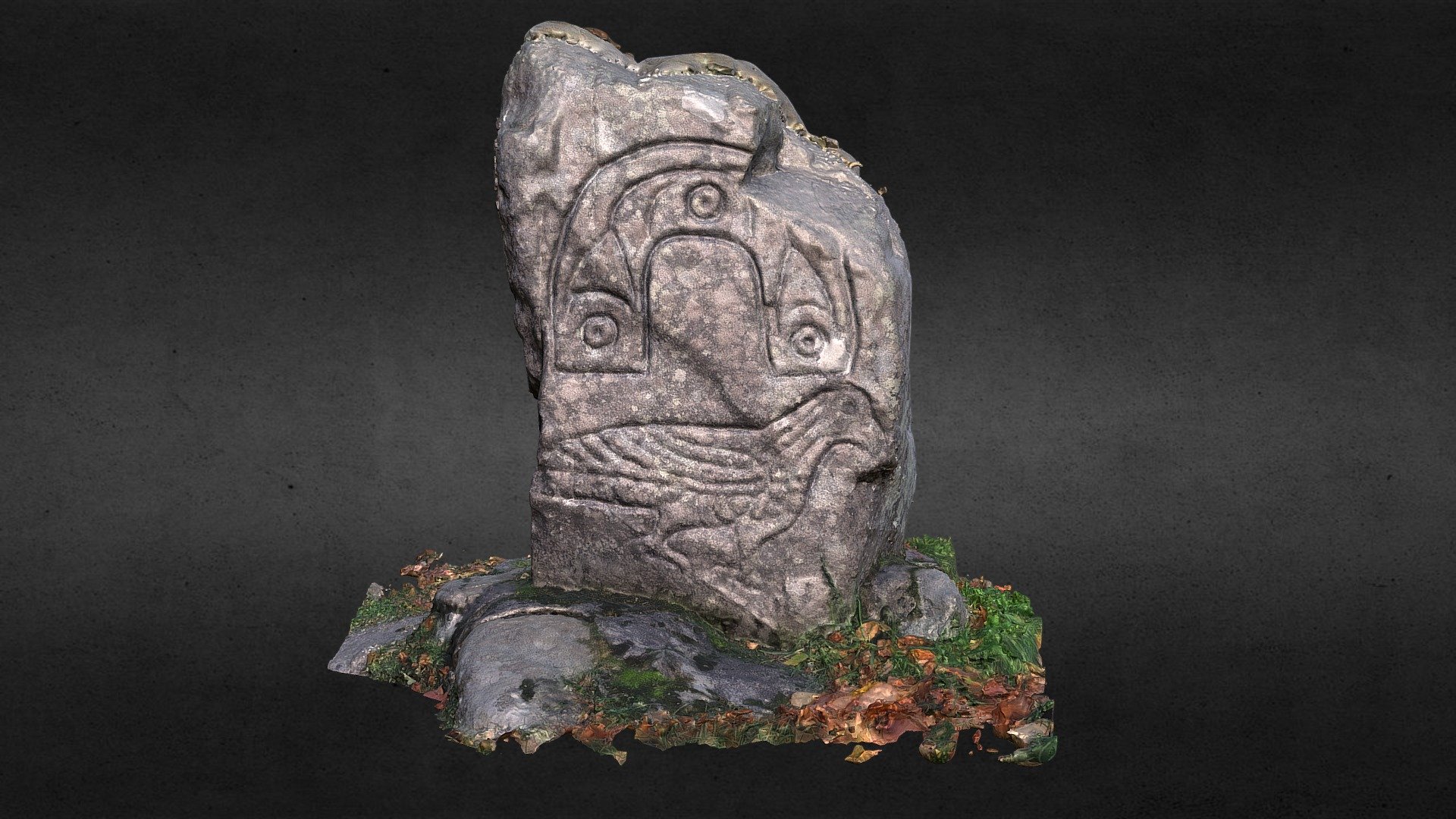 Eagle Stone, Strathpeffer. Pictish Symbol Stone - 3D model by jamesmcc ...
