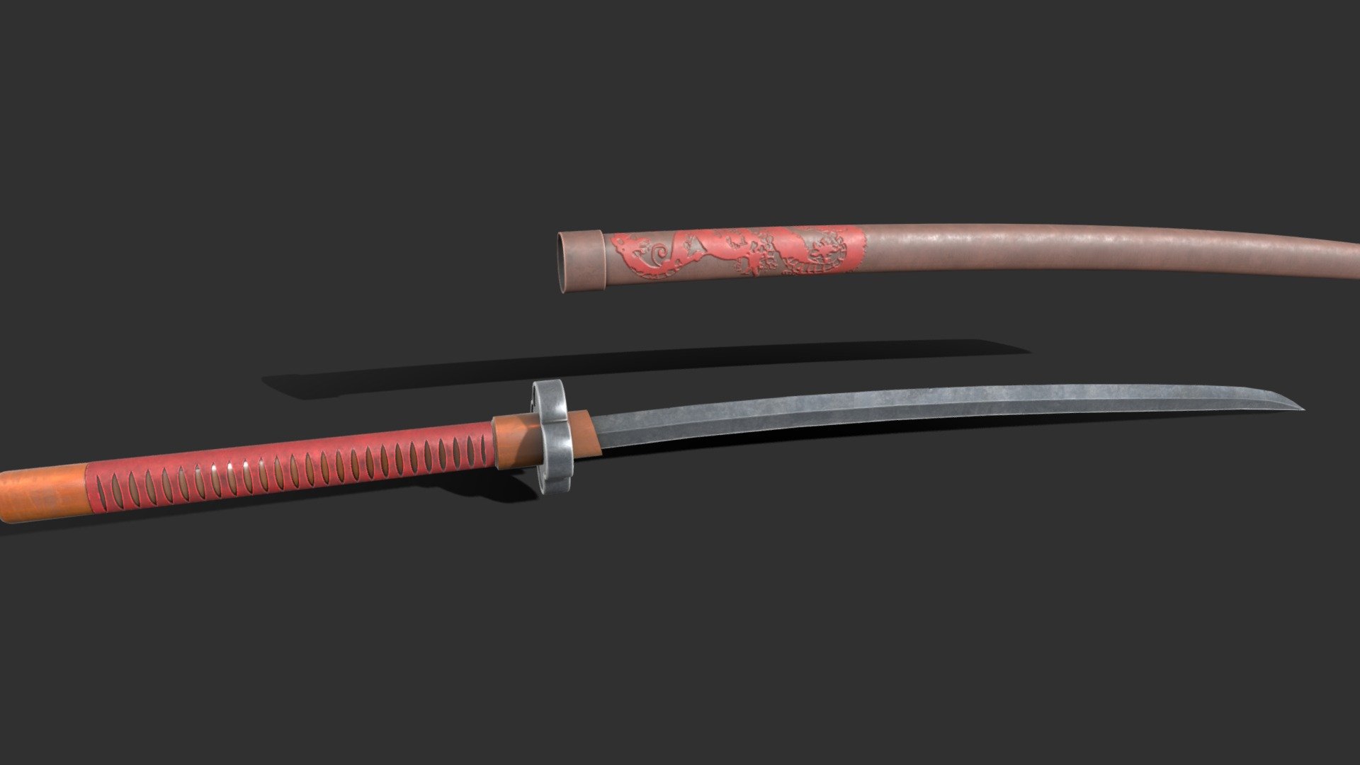 Katana - 3D model by TheThorns (@TheDarknesss) [d1eeb1c] - Sketchfab