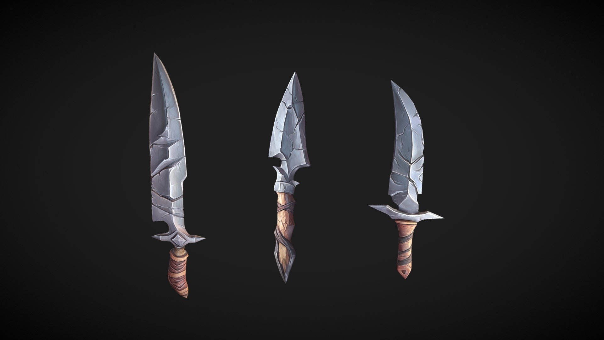Daggers - Buy Royalty Free 3D model by kraffing Studio (@kraffing ...