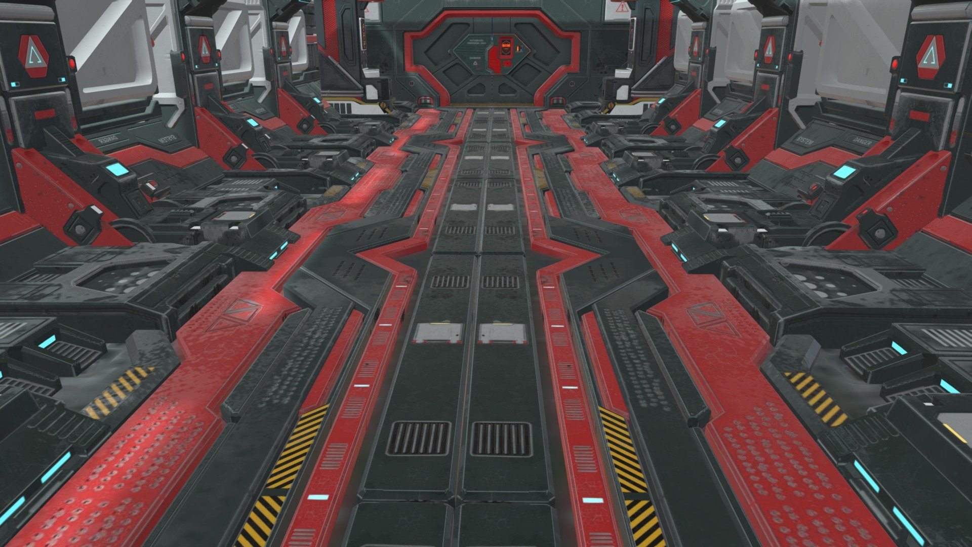 SCI-FI Corridor - 3D model by Roman Voronin (@Sarion) [d1f1e62] - Sketchfab