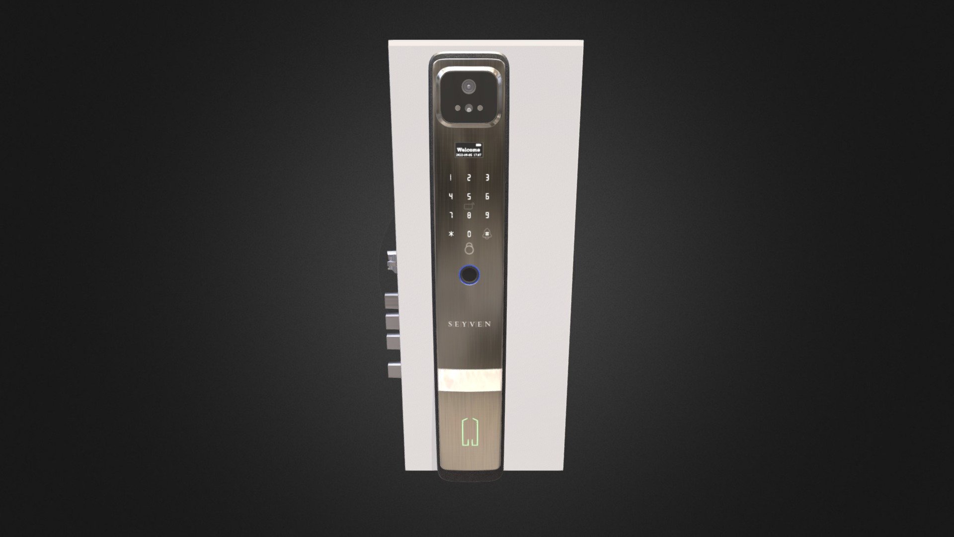 SEYVEN Smart Door Lock | Face R3 - 3D model by seyven [d1f3af3] - Sketchfab