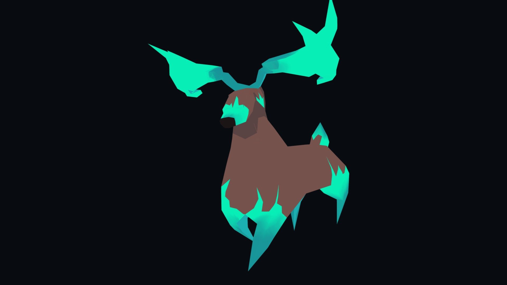 Mystic Stag 3D - Low Poly Fantasy Deer - 3D model by maiconmian ...