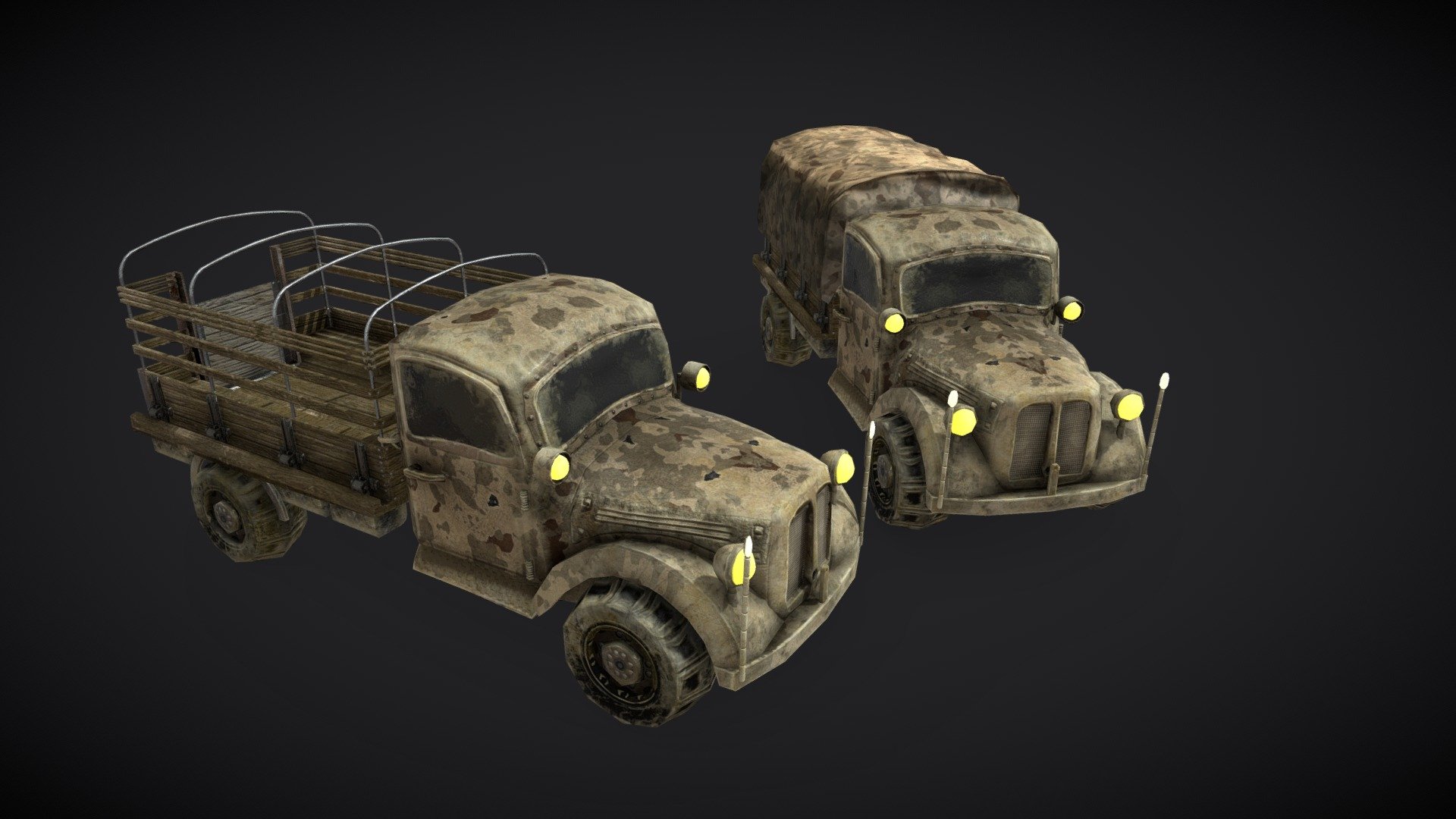 WW1 Burgward B3000 Military Truck - 3D model by Vincent Gernand ...