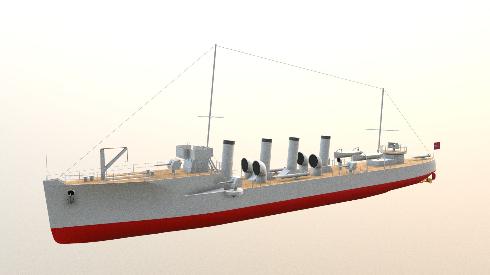 HNoMS Draug - Download Free 3D model by martyn169 [d1f4188] - Sketchfab