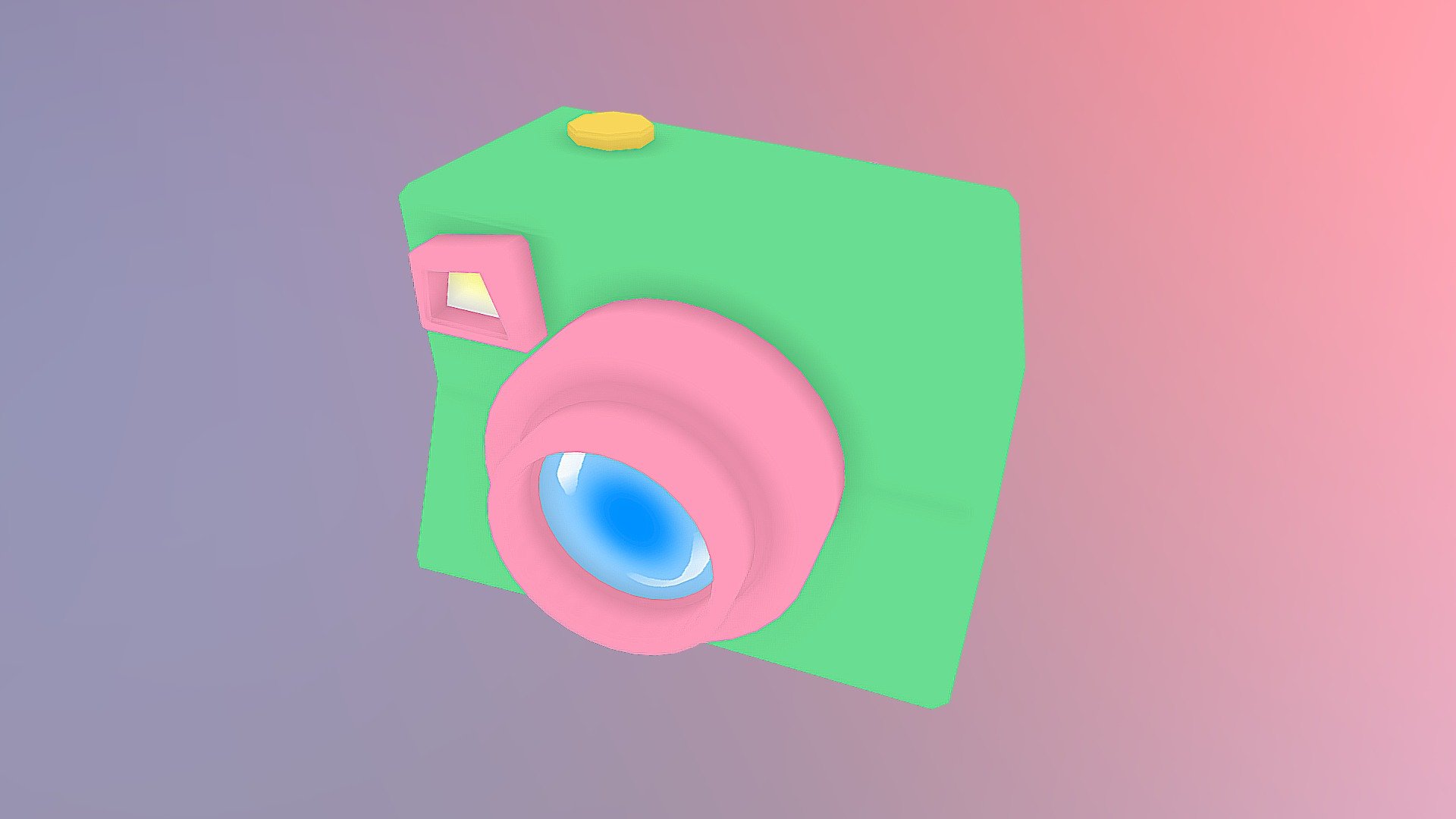 Low-poly Cute Camera - 3D model by Nelvinday (@nellyday) [d1f5856 ...
