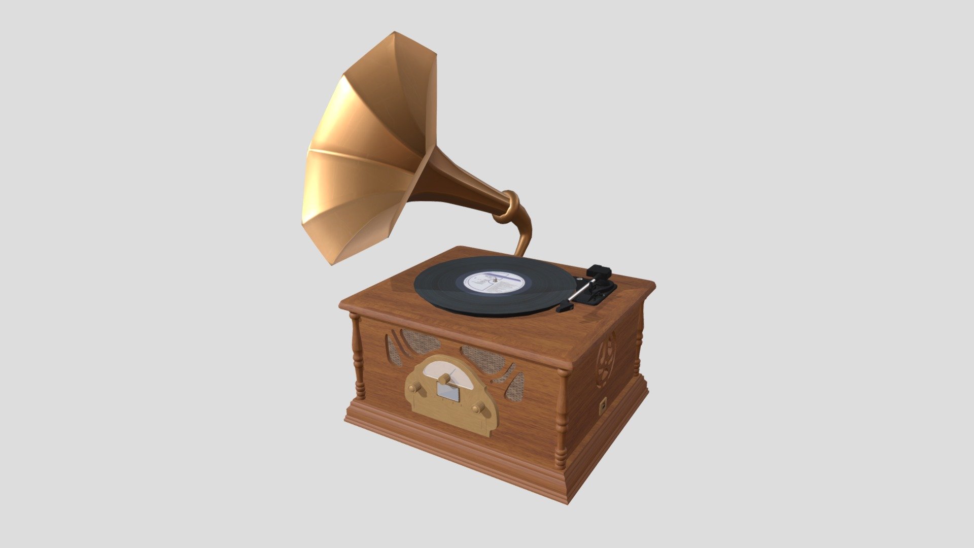Record Player - Download Free 3D model by bontangpoolcharoen [d1f6785 ...