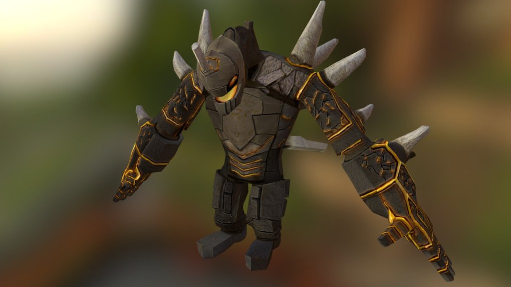 Rock Monster - 3D model by genya [d1f877f] - Sketchfab