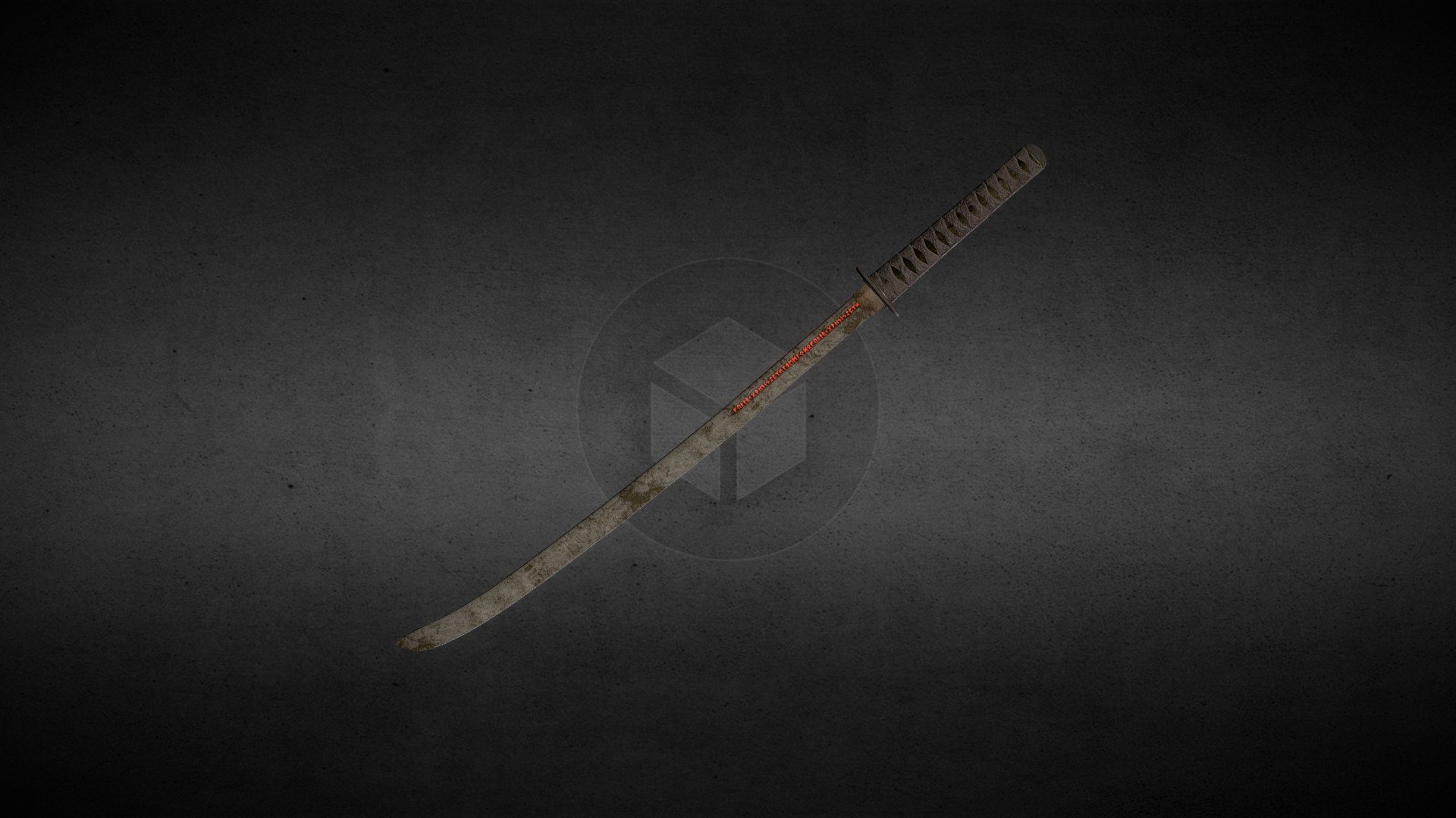 Rusted Rune Katana - 3D model by Azagiry [d1f95a0] - Sketchfab