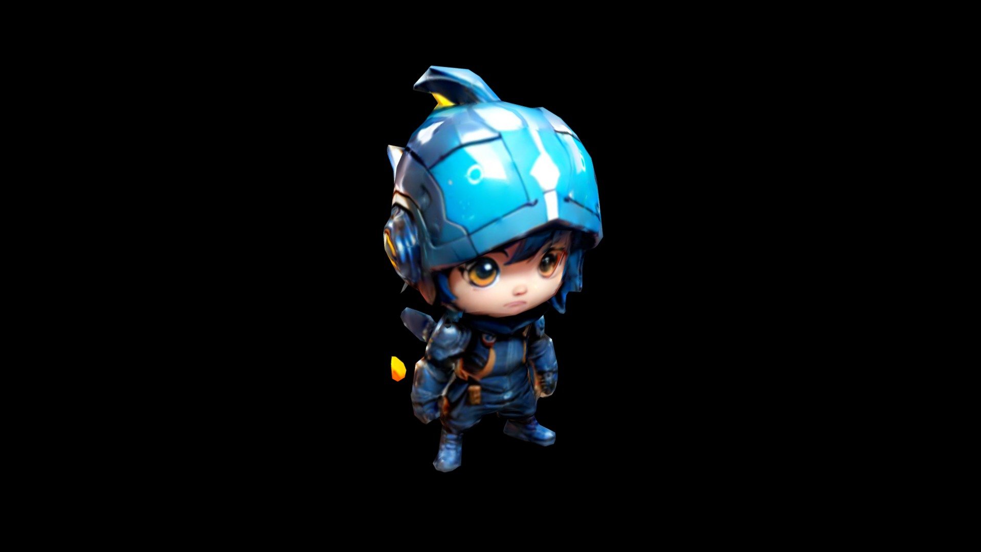 Ani character Battle gear kid - Download Free 3D model by klrxyz ...