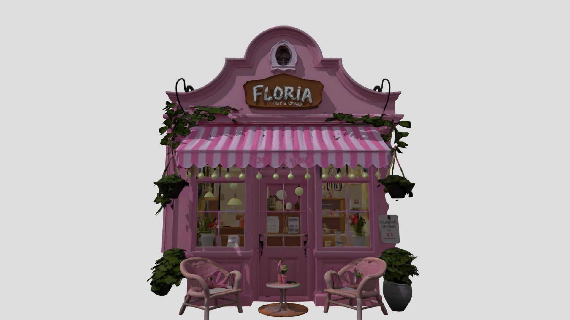 Floria-Coffee shop - Download Free 3D model by moe-code ...
