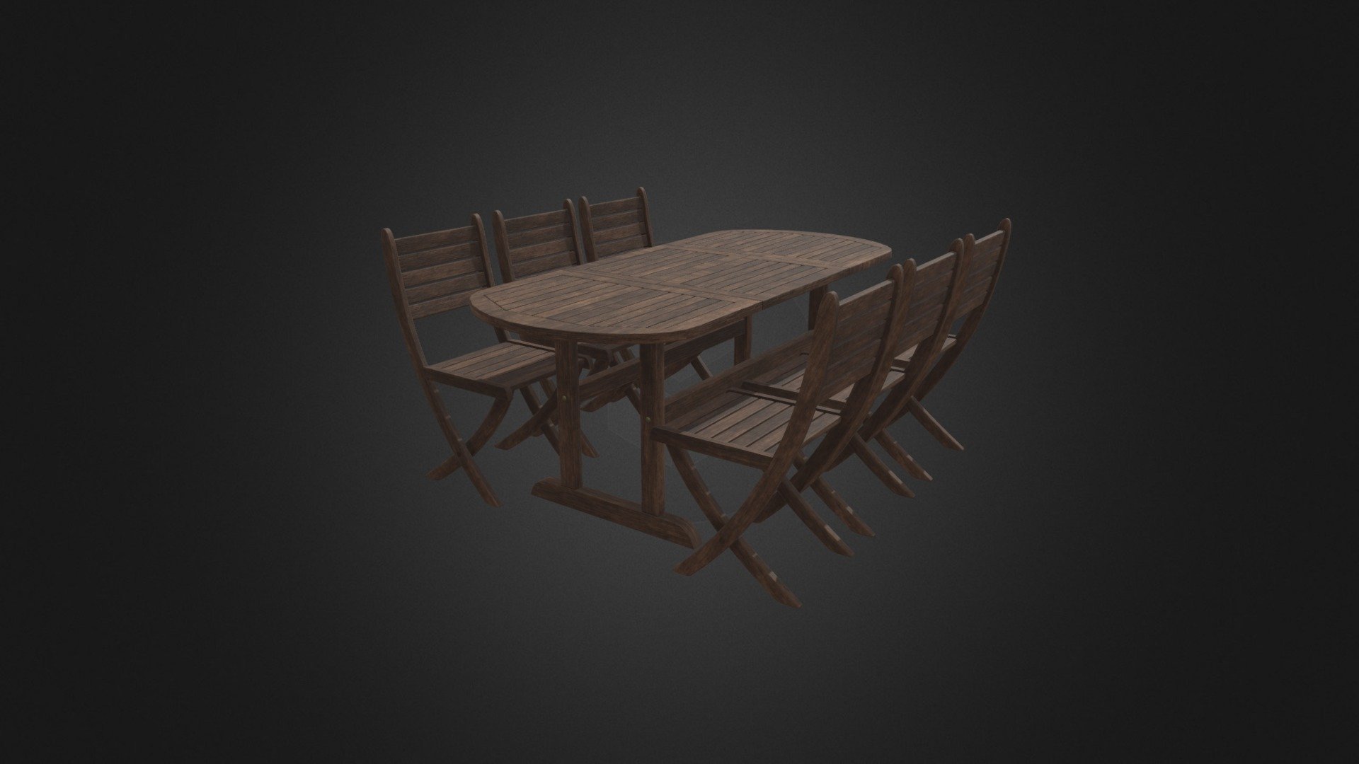 Garden Dinning Table - 3D model by Asyaberil [d1ff11b] - Sketchfab