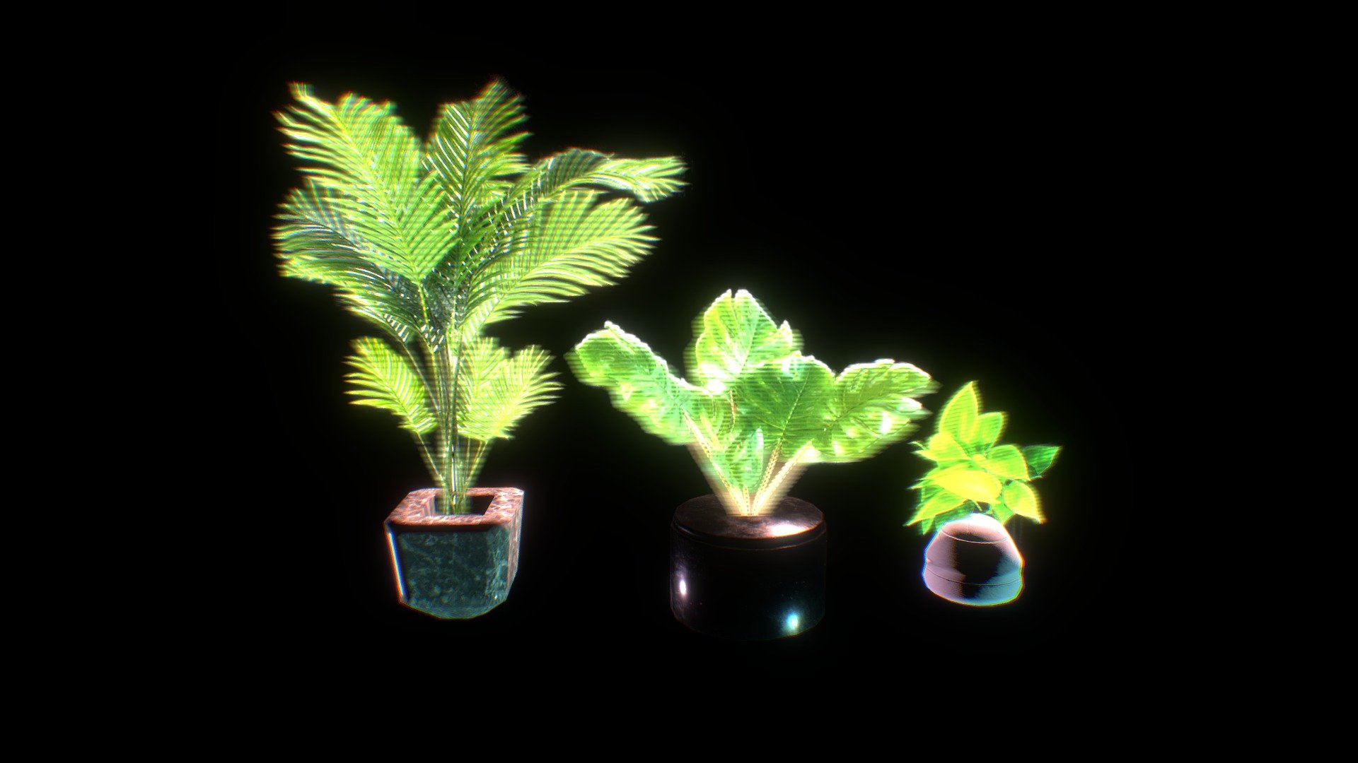 Holographic plants - Download Free 3D model by Alex R. Martinez (@okayestalex) [d1ff69c] - Sketchfab