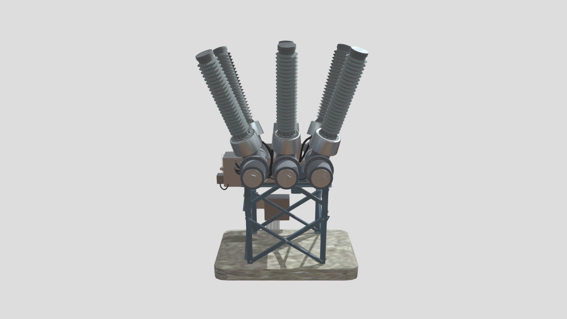 Power Circuit Breaker - 3D model by kafg64 [d201a19] - Sketchfab