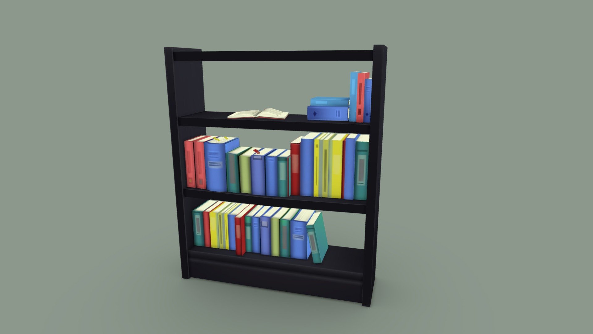 Book Shelf - Household Props #12 - 3D model by Fabi_G (@plasmaernst ...