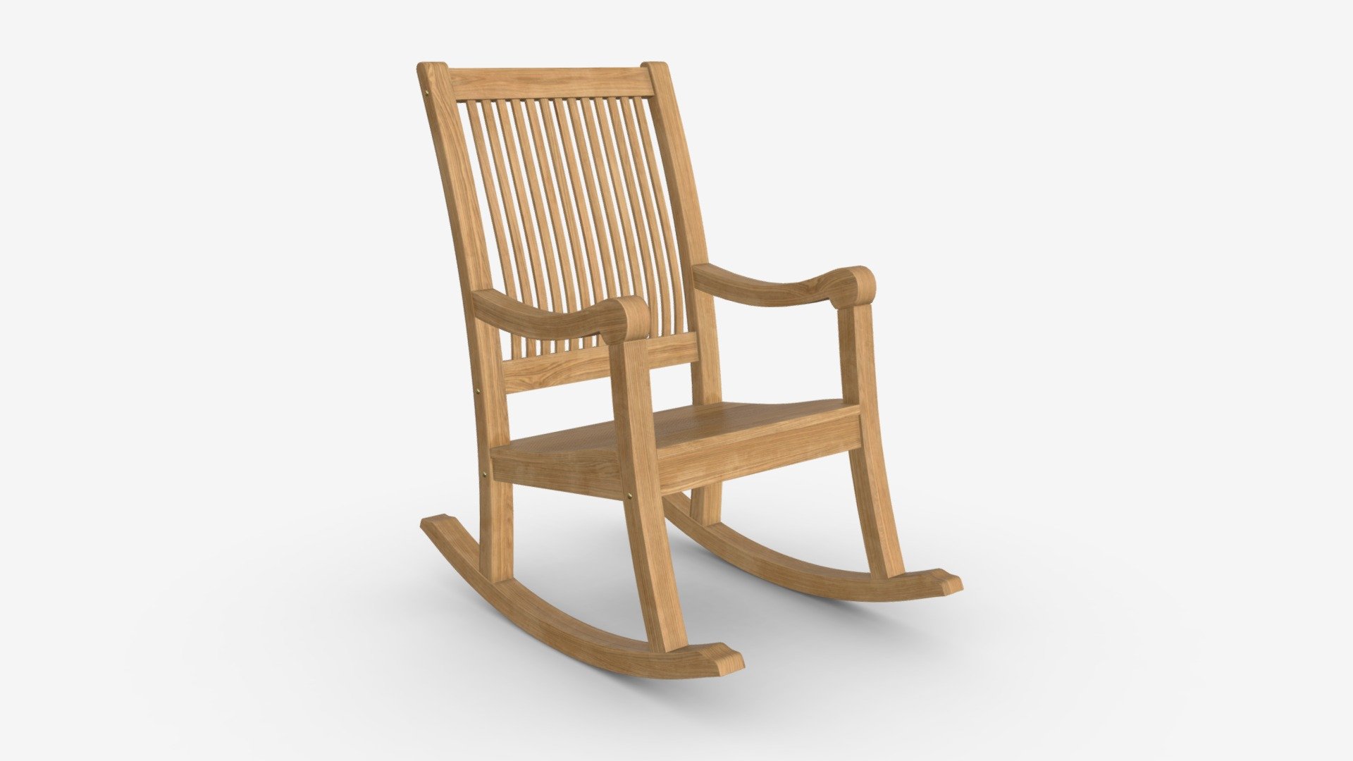 Rocking chair 02 - Buy Royalty Free 3D model by HQ3DMOD (@AivisAstics ...