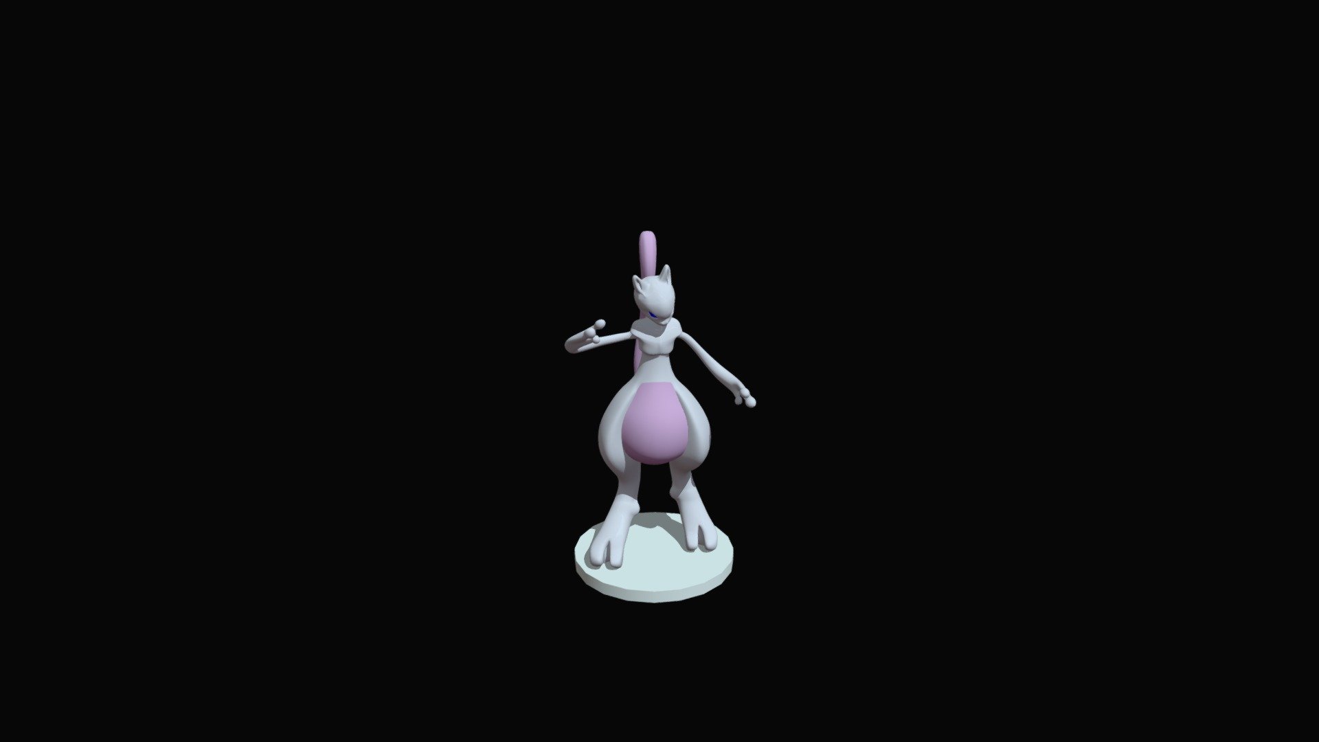 Mewtwo2 - Download Free 3D model by karinefavaro [d207eff] - Sketchfab
