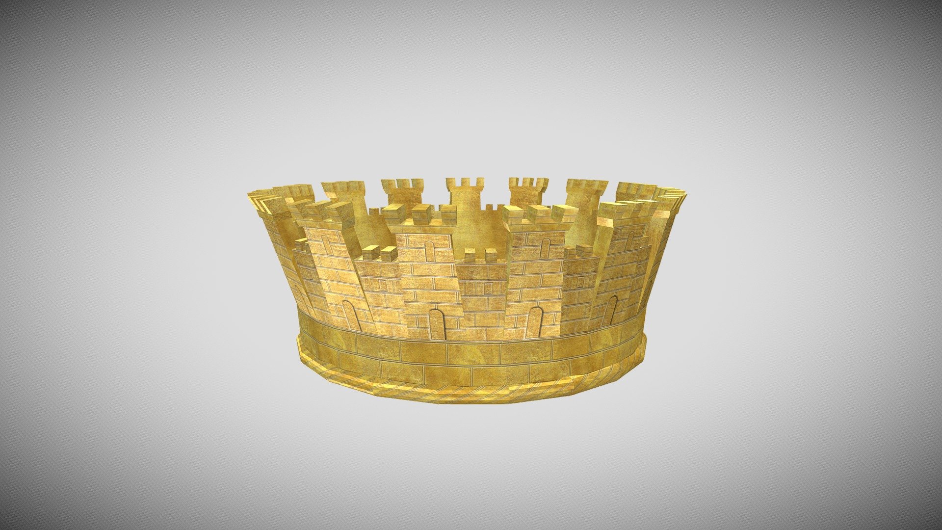 Corona Turrita - 3D model by antonio.palmacci [d2096ae] - Sketchfab