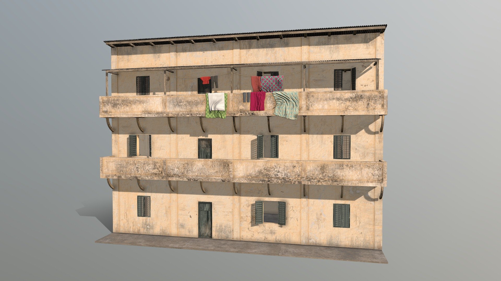Old Building - Buy Royalty Free 3D model by Sengchor [d20d506 ...