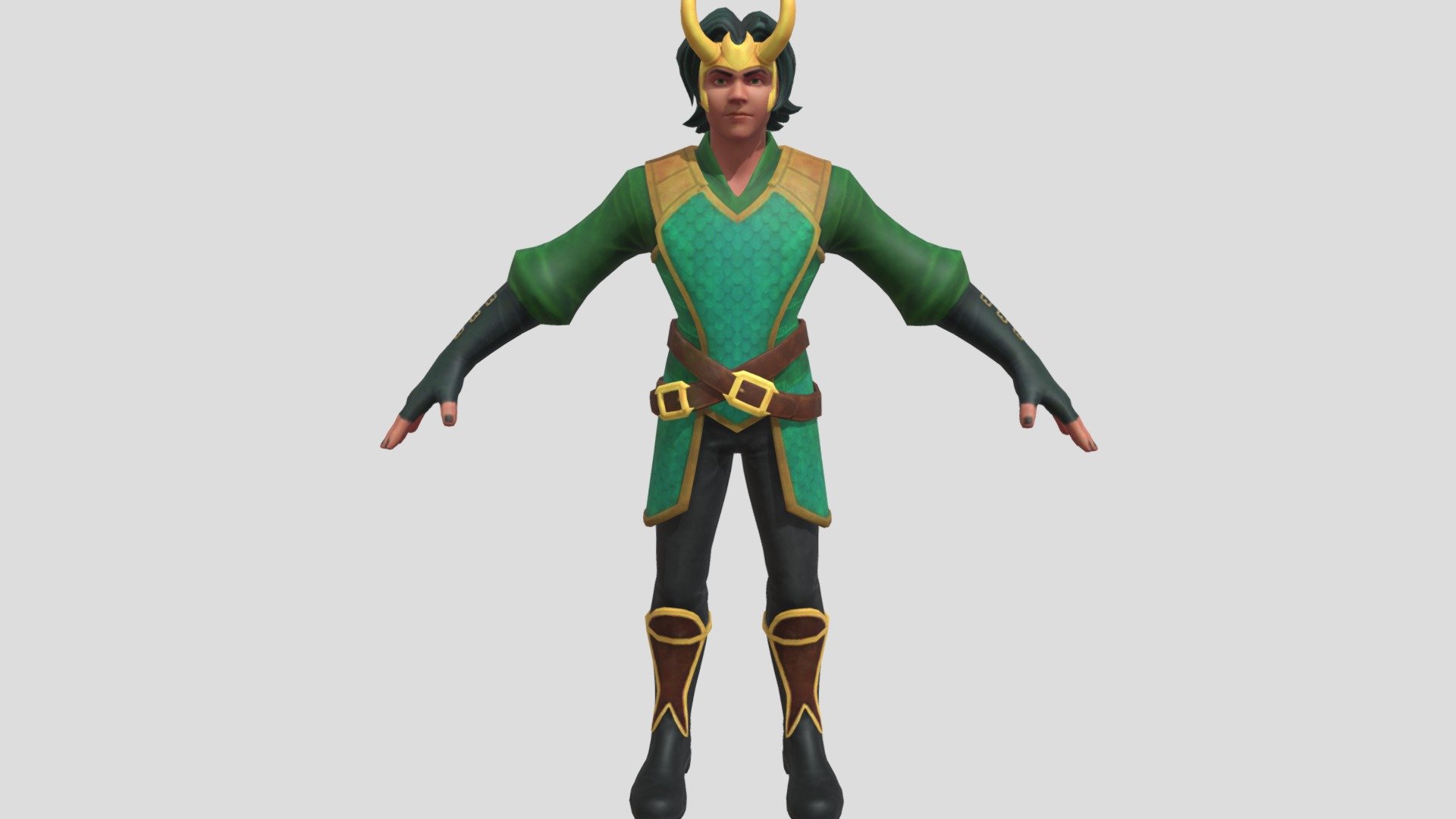 Loki Teen (Textured)(Rigged) - Download Free 3D model by 3D MODELS ...