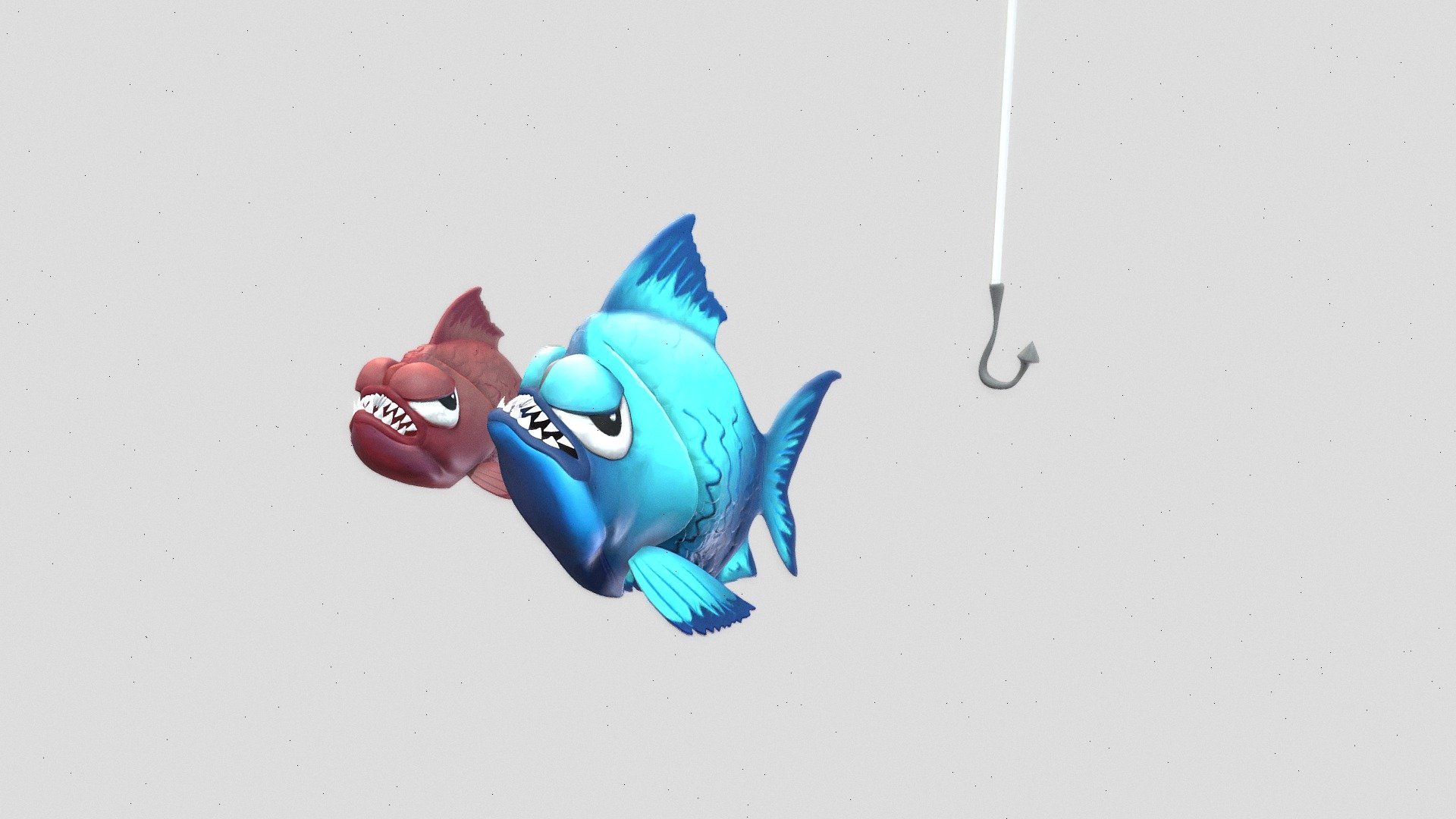 Angry Fish - Download Free 3D model by ProcreateFX [d20ec81] - Sketchfab