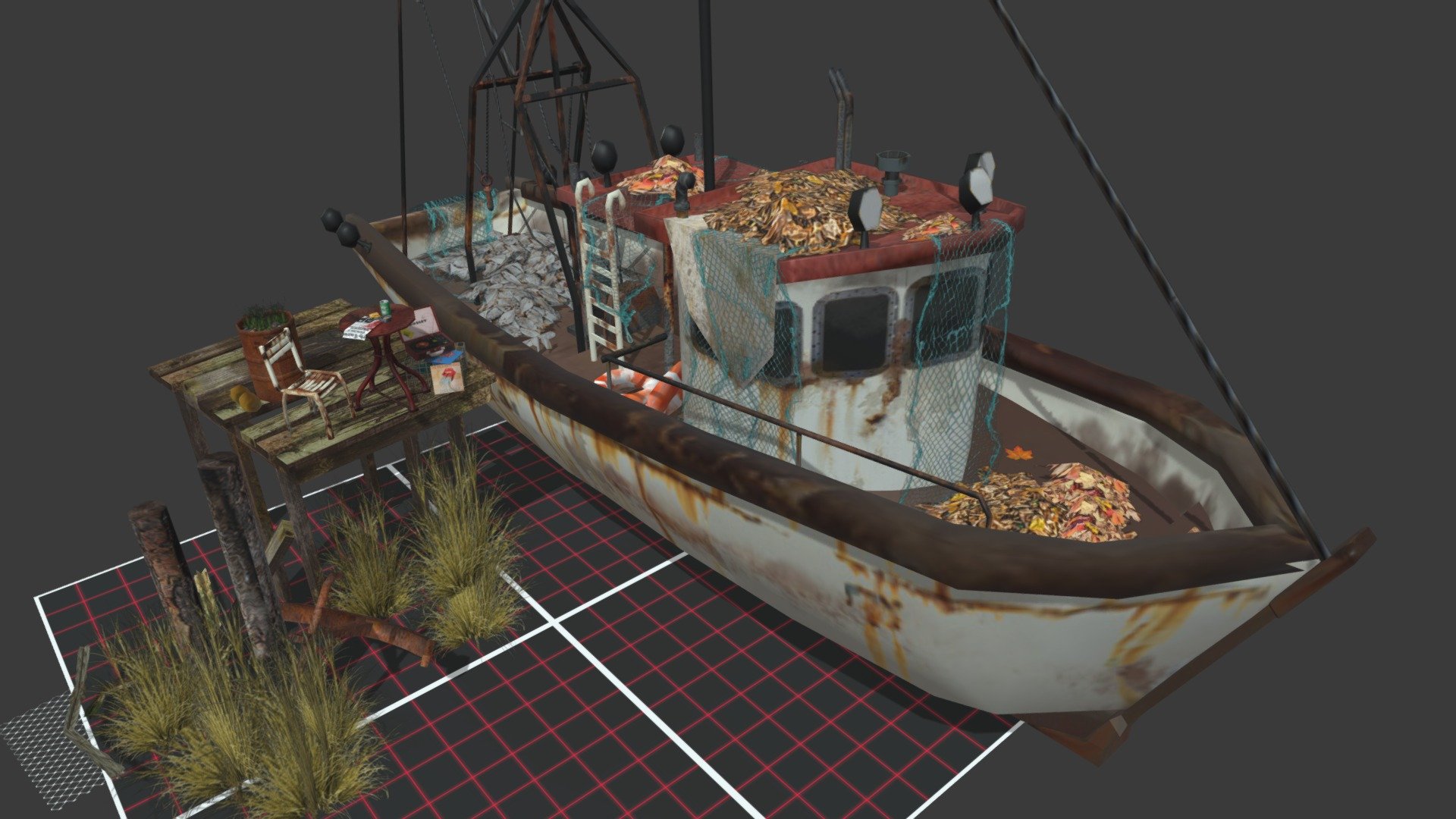 DAE 5 Finished props - BY THE SEA - 3D model by Ellin (@ElinaSapiete ...