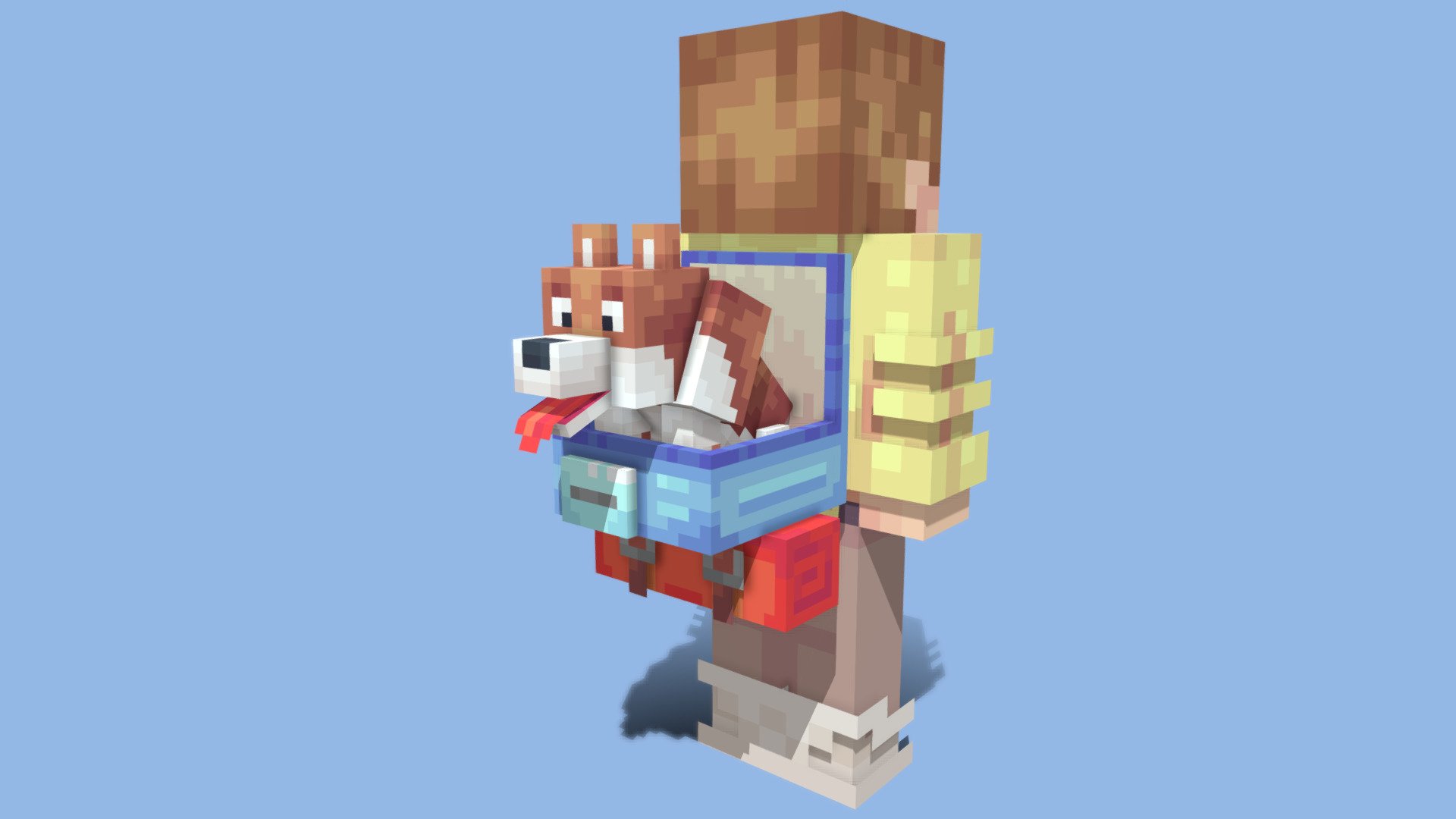 Dog backpack - 3D model by robinlol2 [d20f94e] - Sketchfab