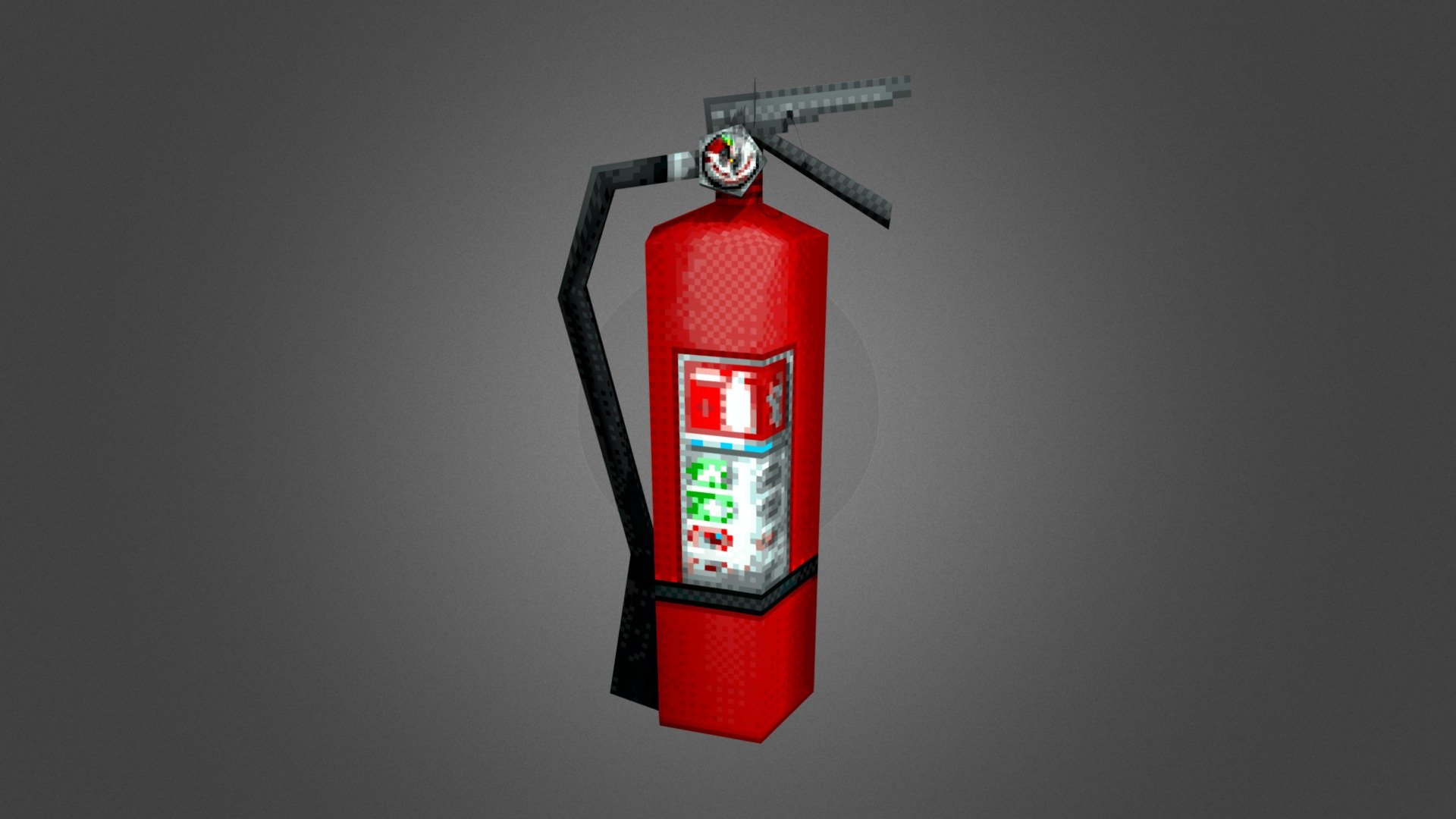 PSX Low-poly Fire Extinguisher - Download Free 3D model by ...