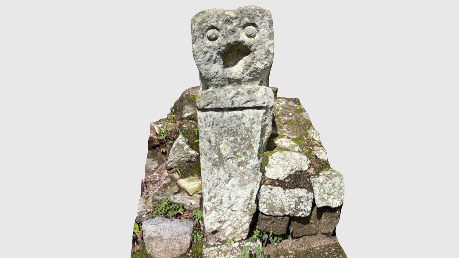Anthropomorphic stone pillar, Copan - Download Free 3D model by ...