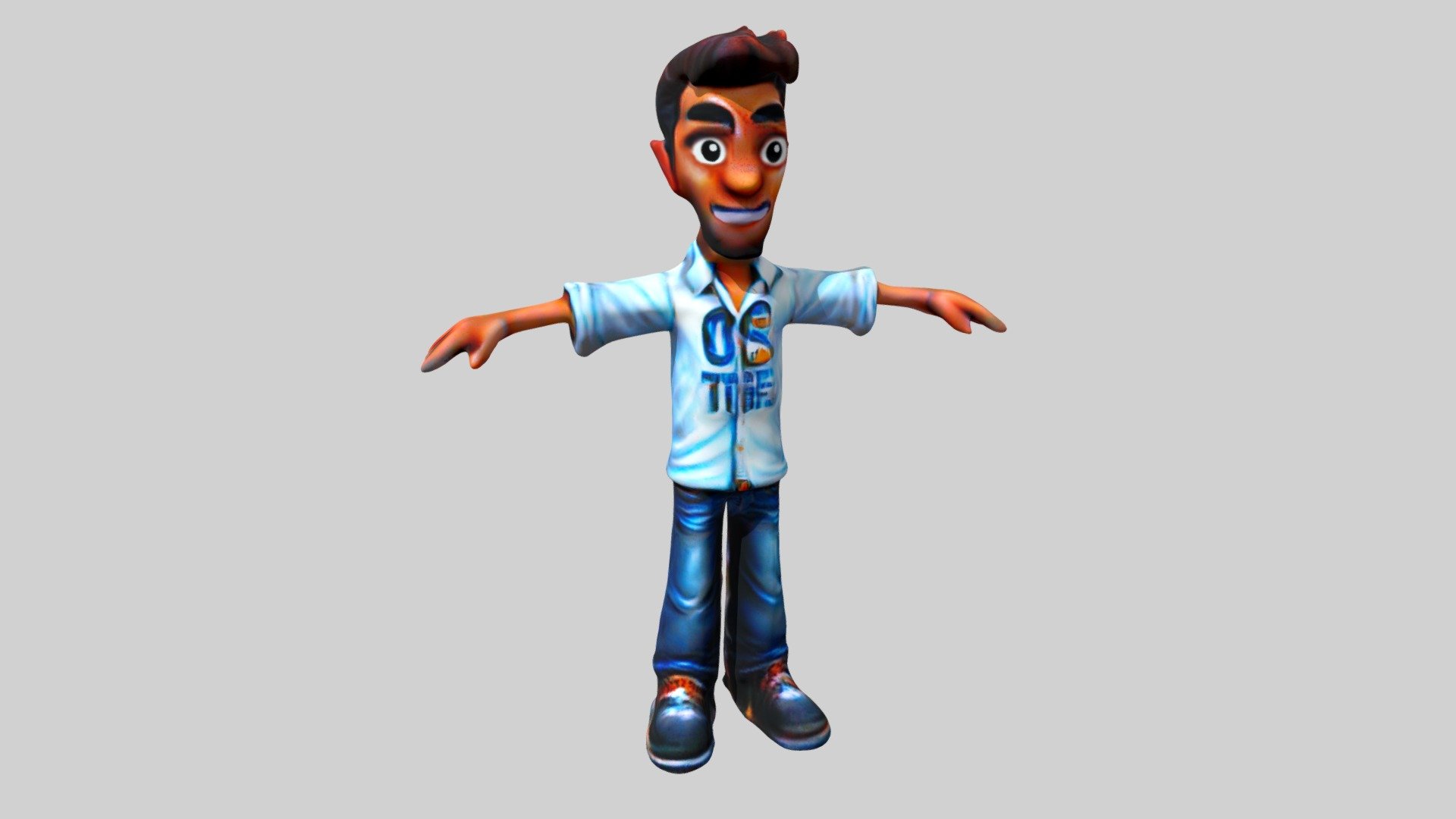 Cartoony Urban Guy - 3D model by BSVR (@bsvrmodeler) [d211b37] - Sketchfab