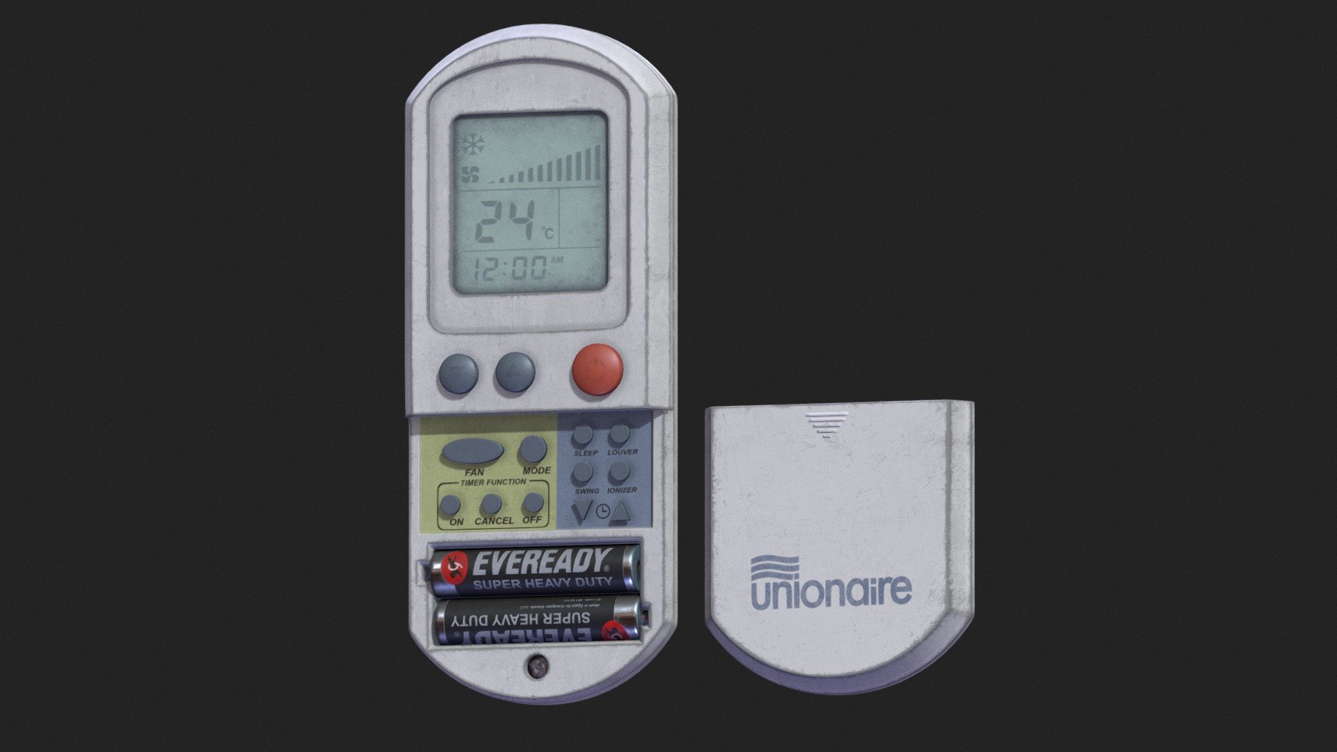 Air-Cond Remote Control - 3D model by Youssef Salah (@YoussefSalah ...