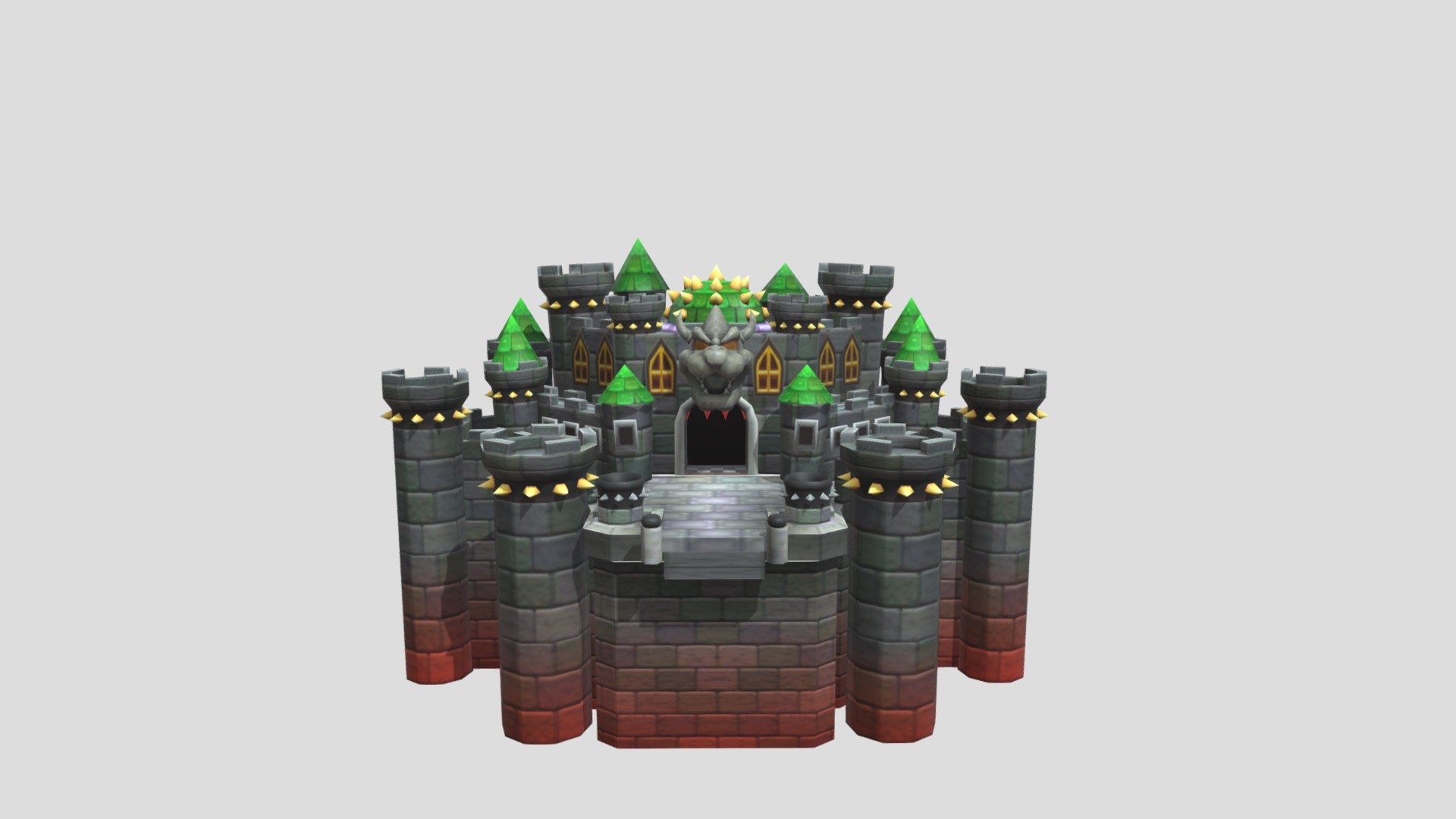 3DS - New Super Mario Bros 2 - Bowsers Castle - Download Free 3D model ...