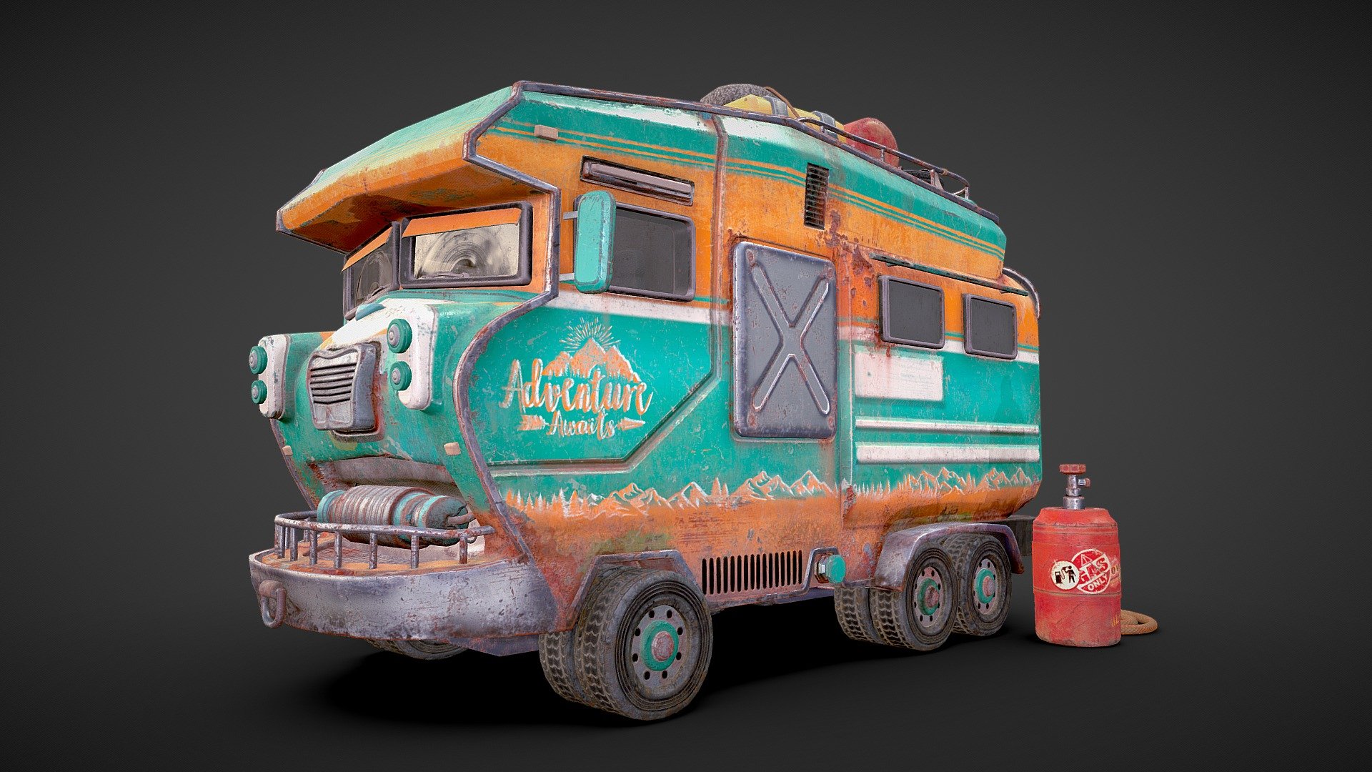 Travel van - 3D model by dar1amd [d217728] - Sketchfab