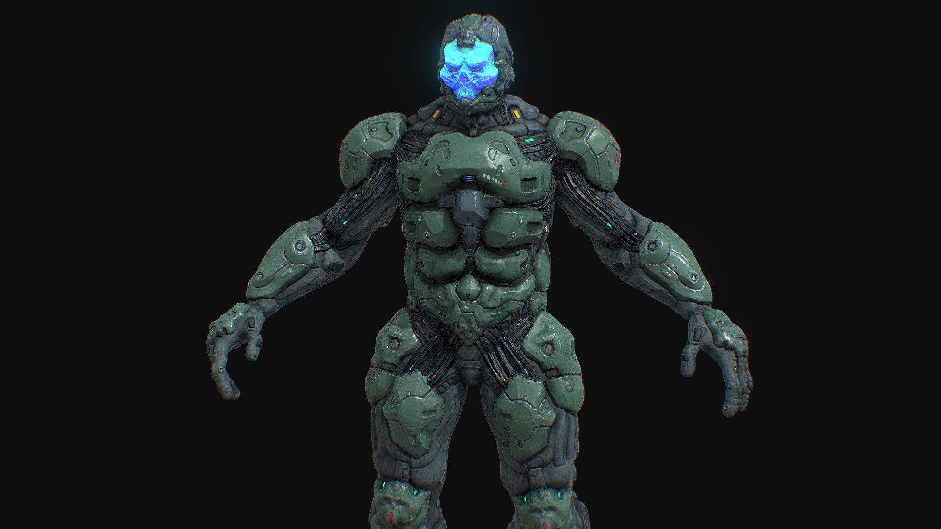 Sci fi Ghost soldier character - 3D model by Alexandr33D (@vympel ...