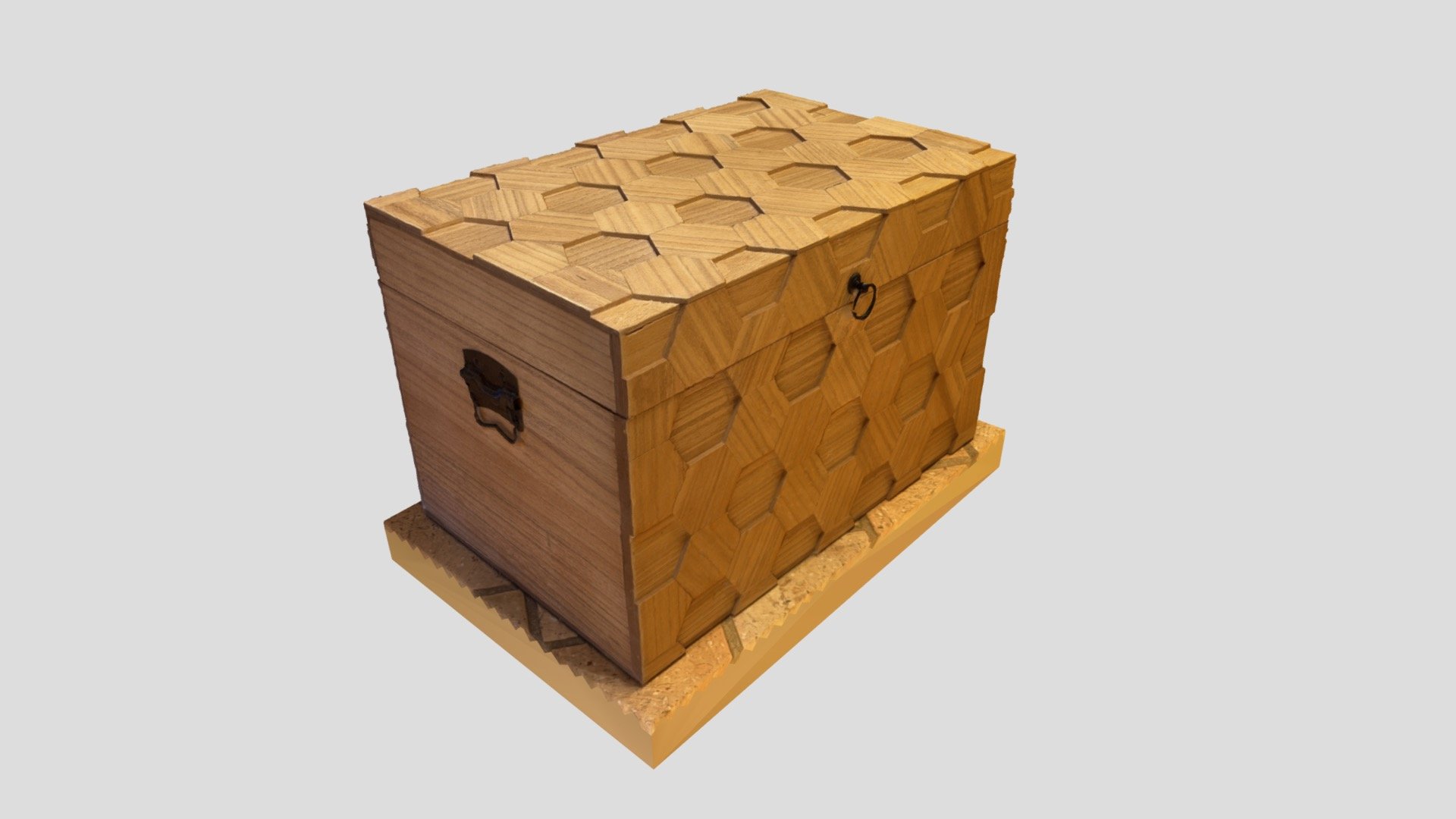 Wooden trunk - Download Free 3D model by PSIDOMMO [d21ac52] - Sketchfab