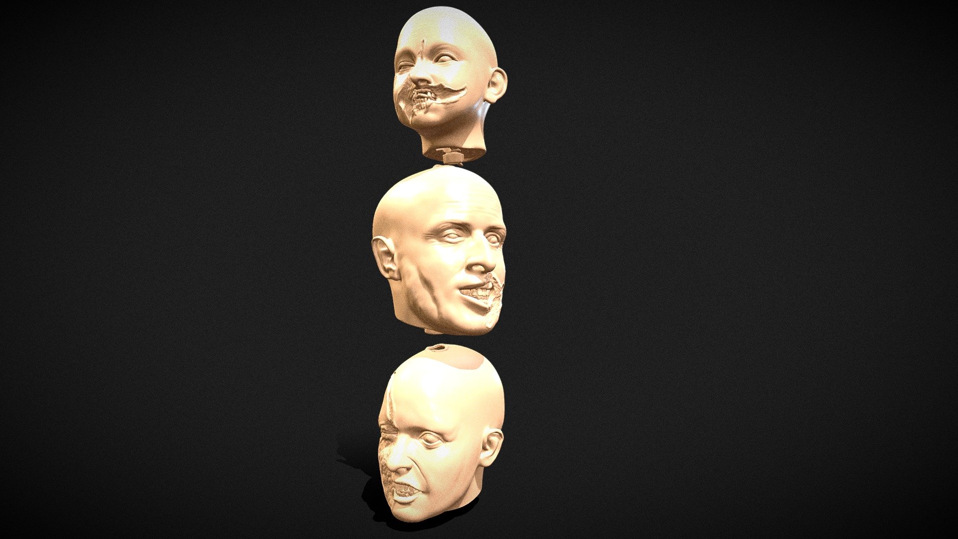 Decapitaded Heads Family - 3D model by paburoviii [d21b398] - Sketchfab