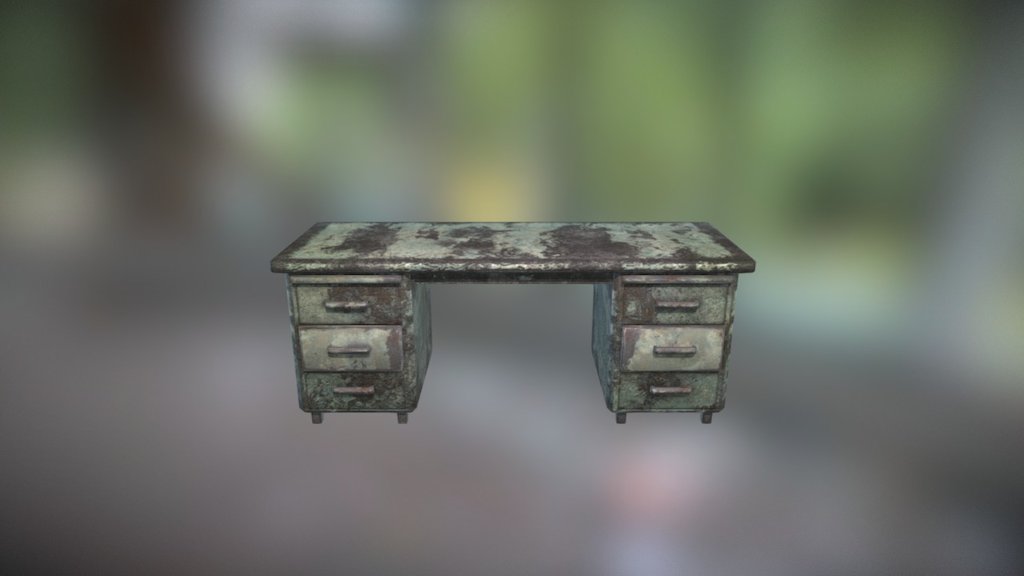 Desk_Post-Apocalyptic_Fan Art - 3D model by Angel M (@DigitalAngel3D ...
