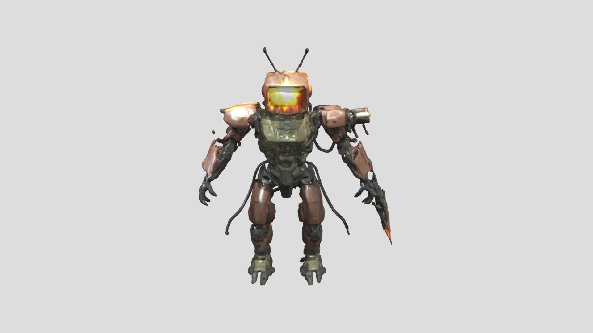 Robot 2099 3d model - 3D model by ocfinvch [d21c9bd] - Sketchfab