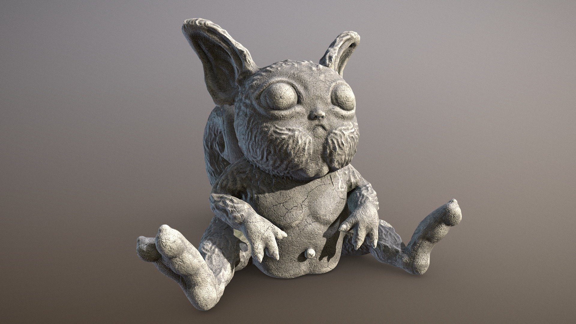 Cute Monster (Sculpt Practise) - 3D model by Blackhart [d21d1ac ...