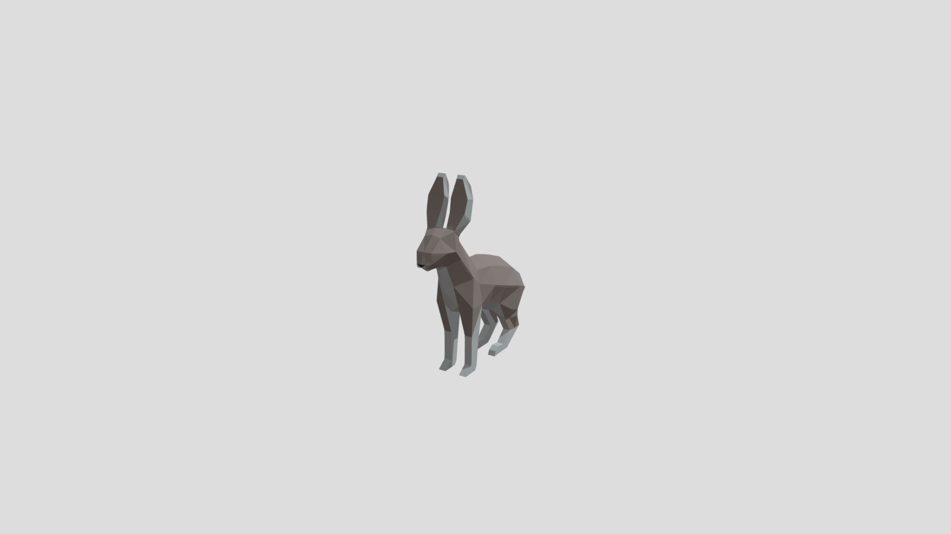low-poly model of a Hare from the "Taiga" set - Download Free 3D model ...