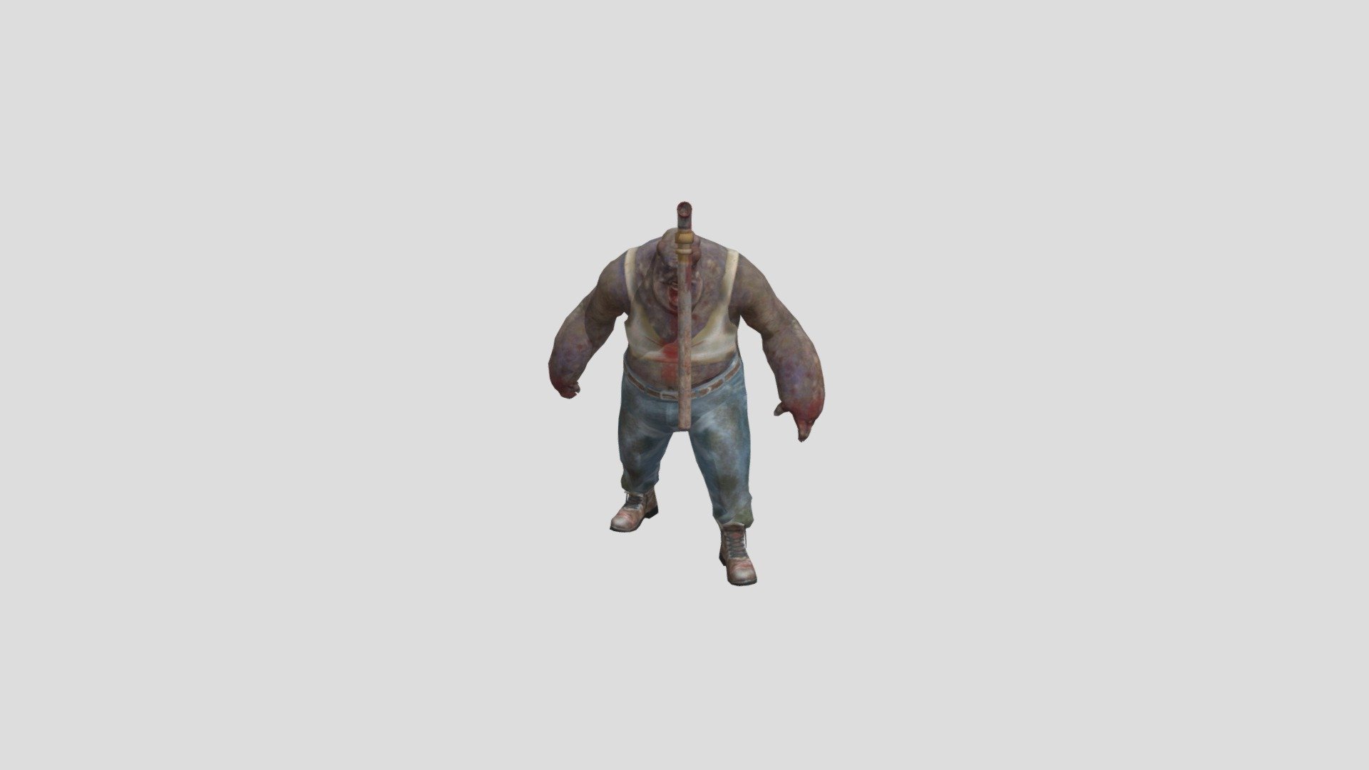 Fat Man Zombie - Download Free 3D model by SIGMA SKIBIDI RIZZ (@chand ...