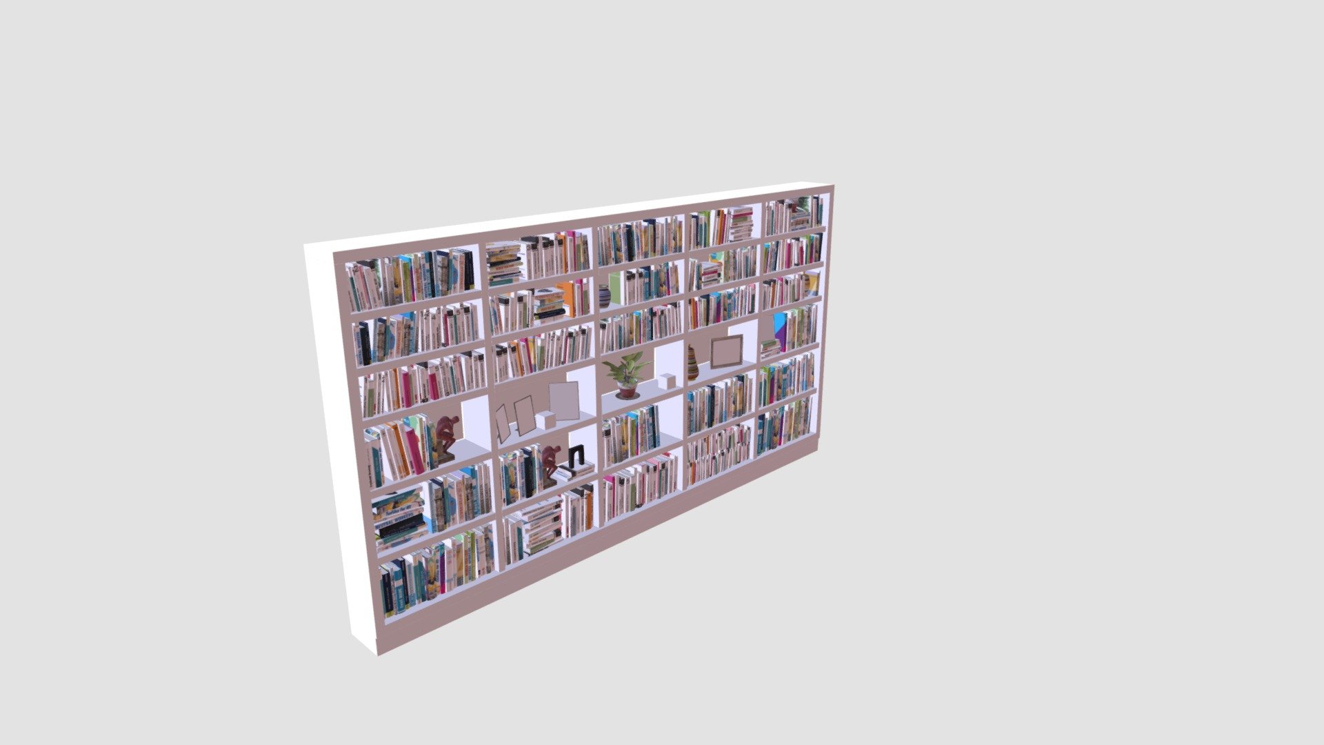 bookshelf - Buy Royalty Free 3D model by Evermotion [d221b83] - Sketchfab Store